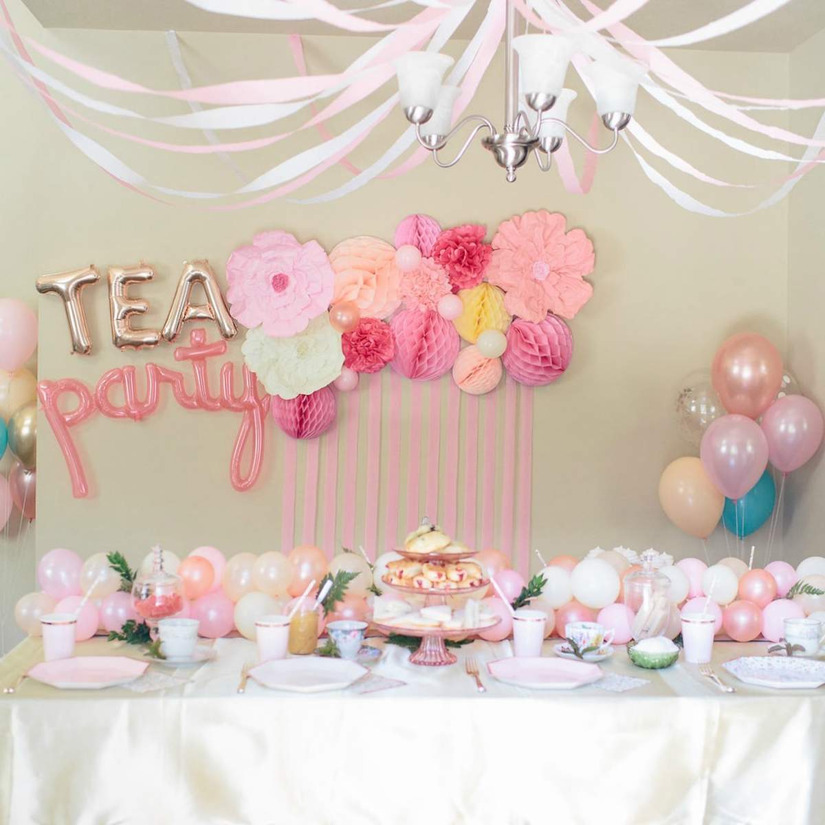 Floral Tea Party Birthday Celebration Tea Party Party Ideas | Photo 2 ...