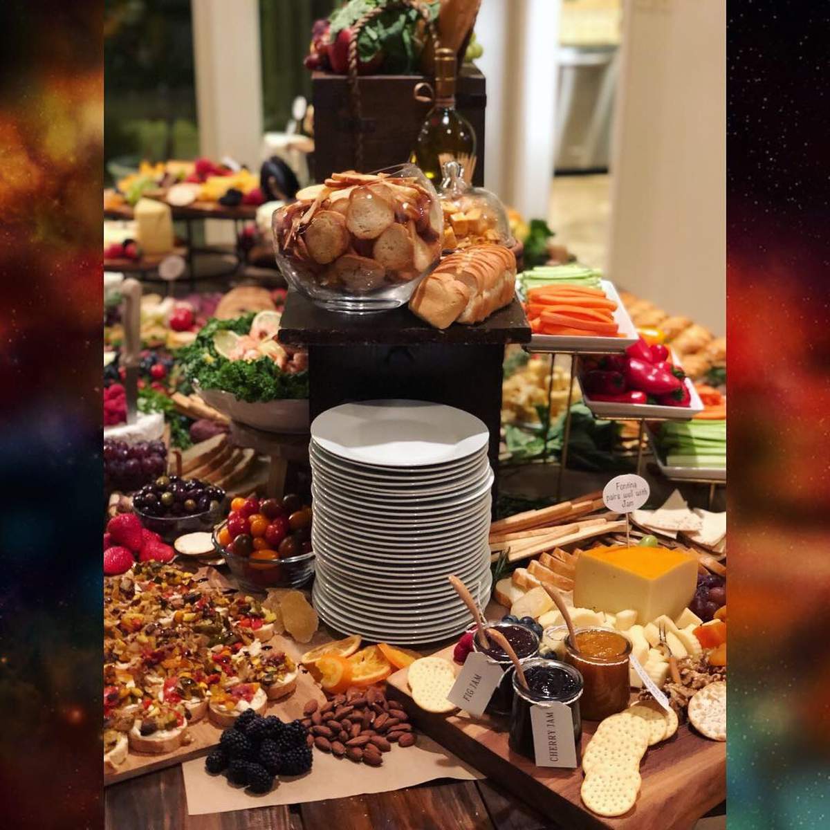 Grazing Table and Flower Backdrop Birthday Party Ideas | Photo 2 of 10 ...