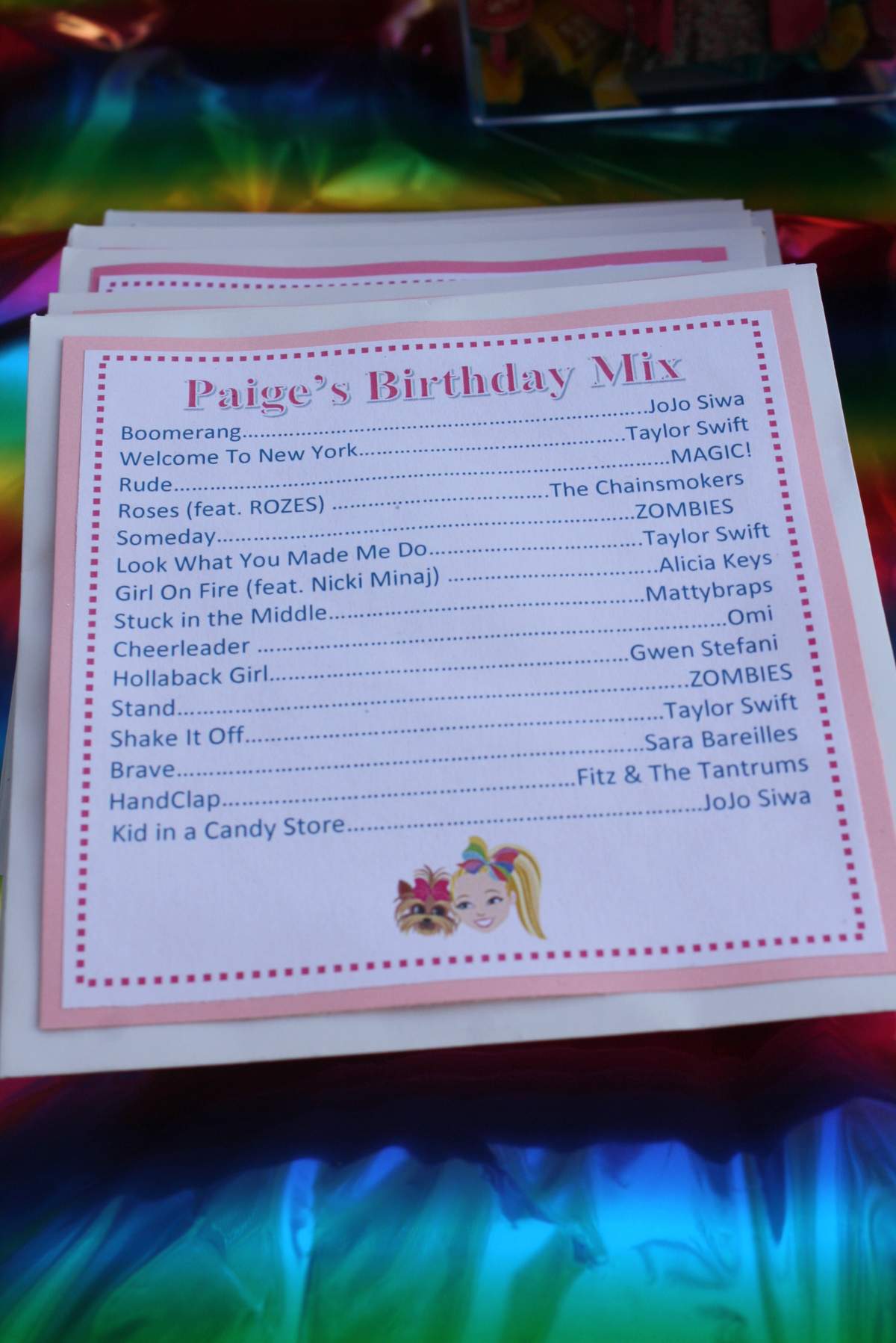 Jojo Siwa Birthday Party Ideas | Photo 8 of 15 | Catch My Party