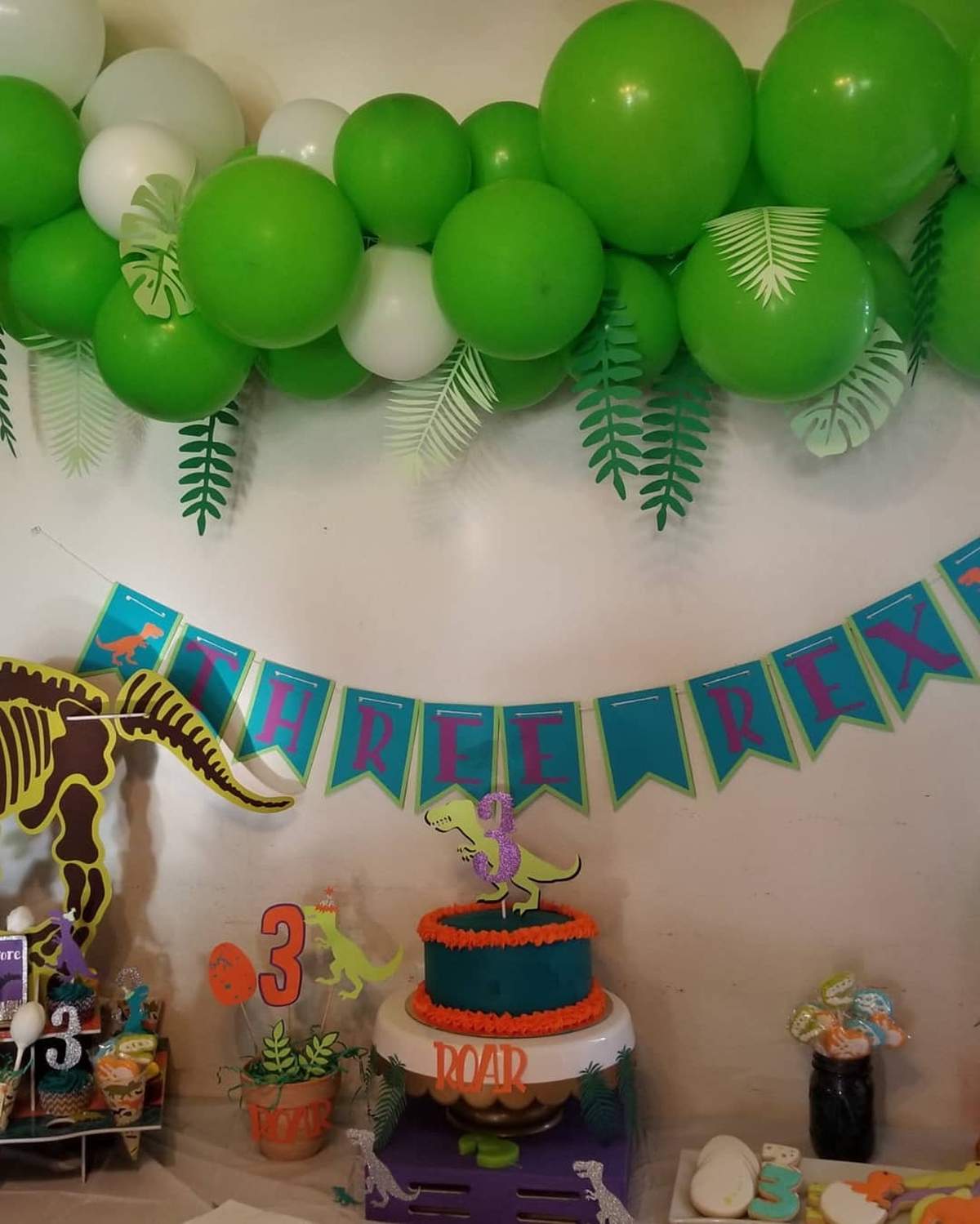 Dinosaurs / Birthday "Three Rex Birthday Party " | Catch My Party