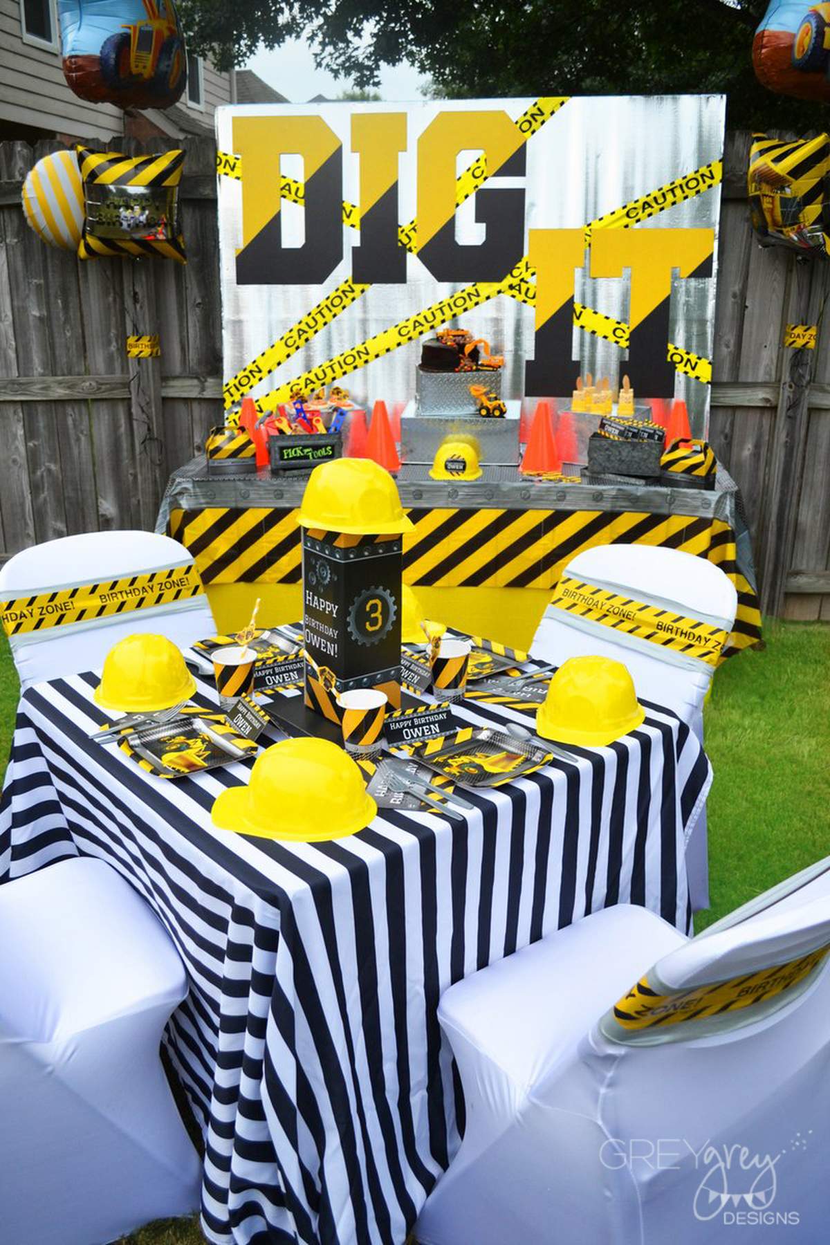 Construction Birthday Party Ideas | Photo 1 of 63 | Catch My Party