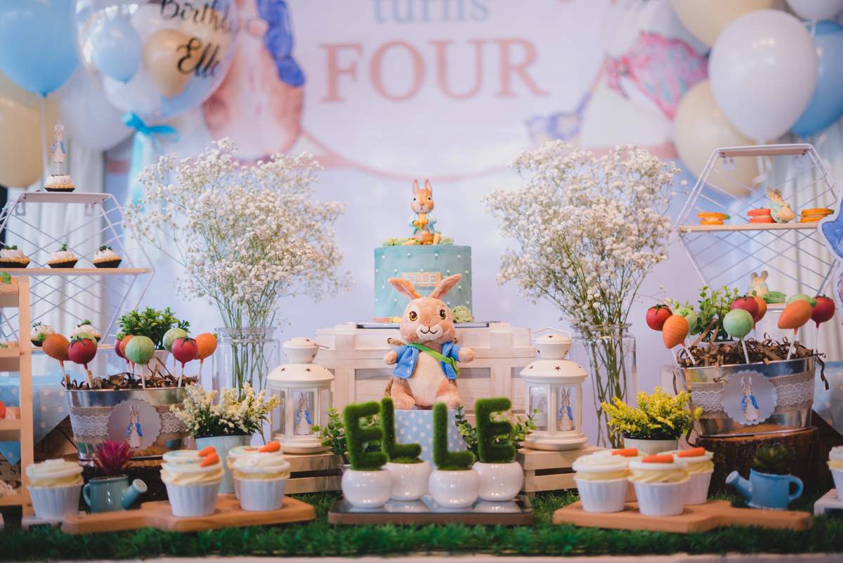 Peter Rabbit Theme Birthday Party Ideas | Photo 1 of 25 | Catch My Party