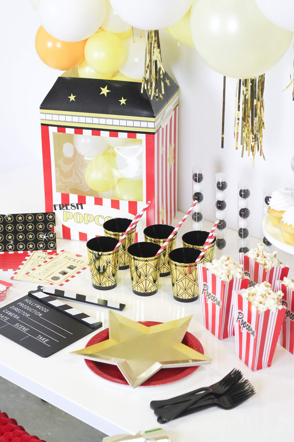 Hollywood Movie Night Party Ideas | Photo 1 of 9 | Catch My Party