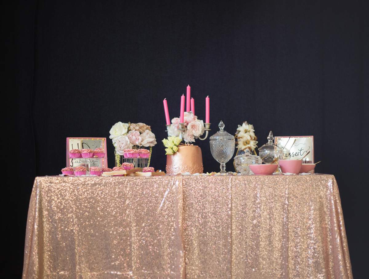 Rose Gold Birthday Party Ideas | Photo 1 of 36 | Catch My Party