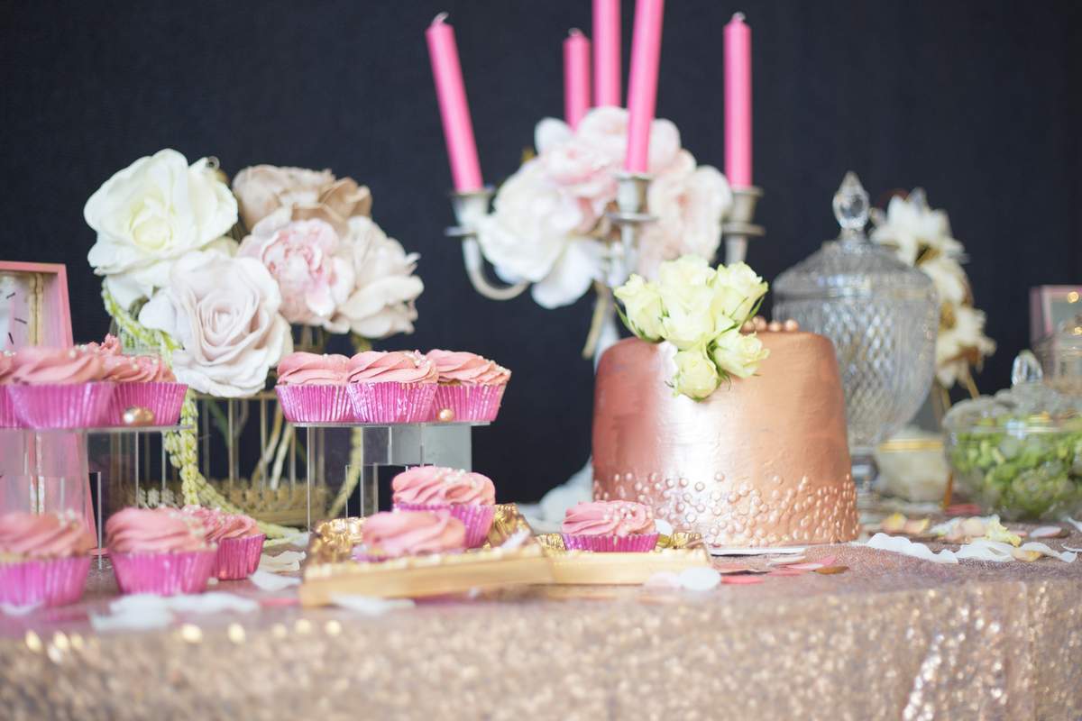 Rose Gold Birthday Party Ideas | Photo 30 of 36 | Catch My Party