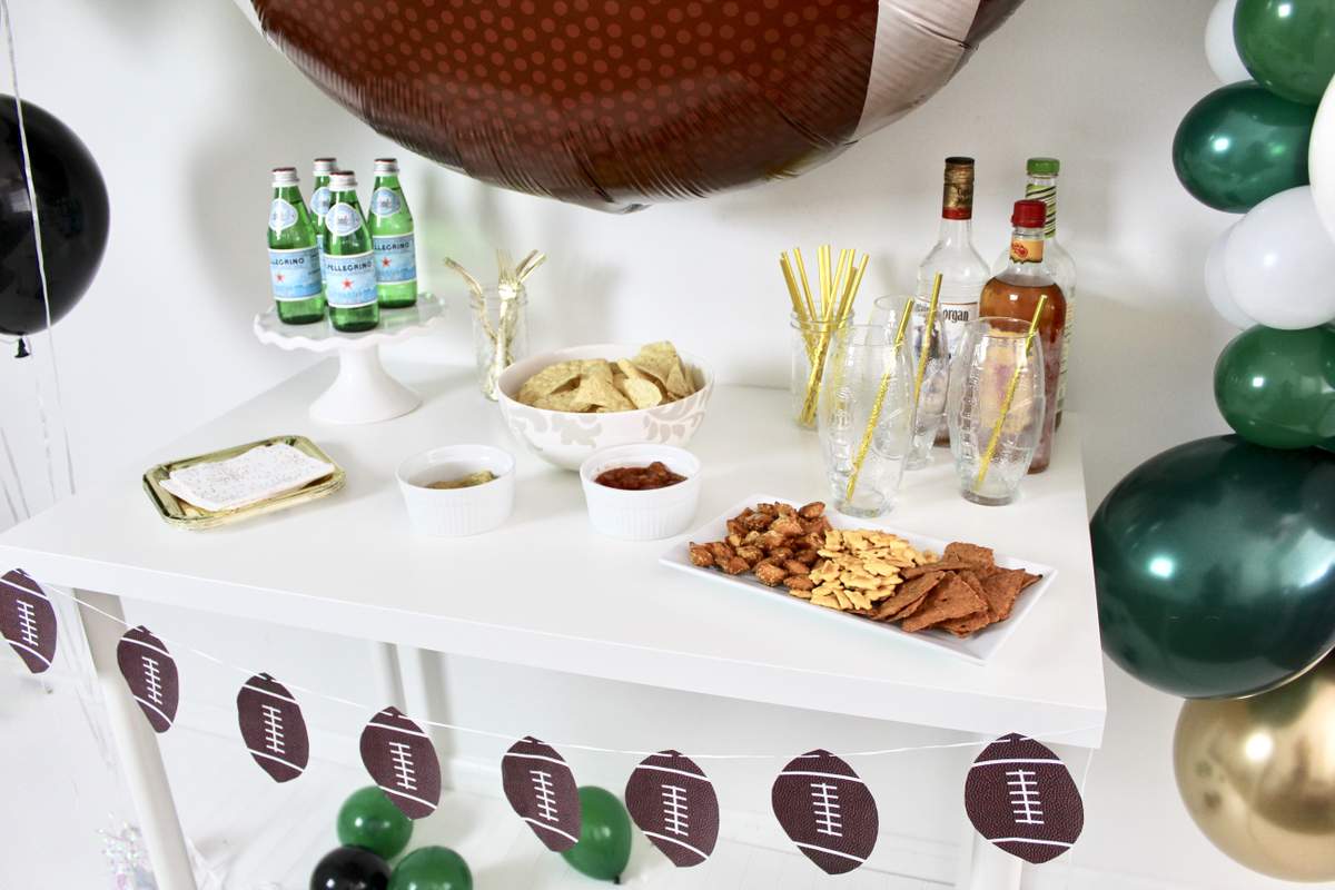 Football Super Bowl Party Party Ideas | Photo 1 of 8 | Catch My Party