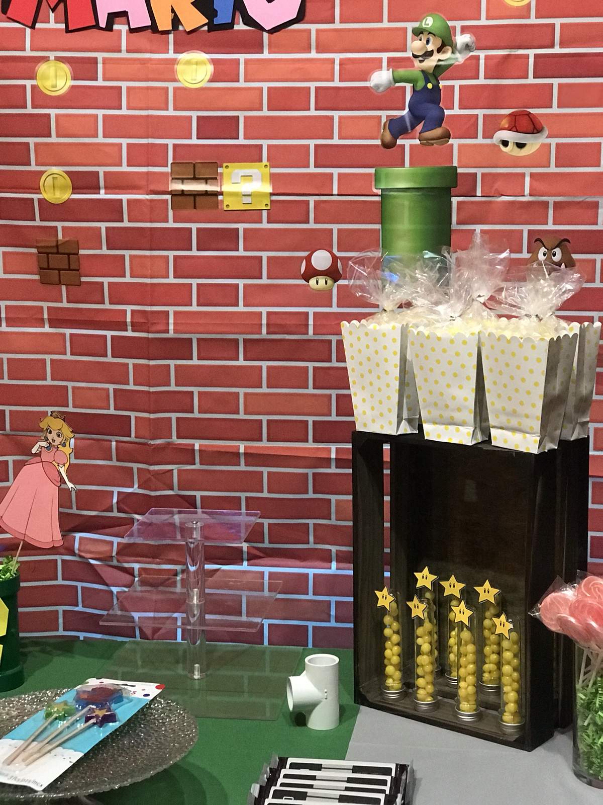 Super Mario Bros & Princess Peach Birthday Party Ideas | Photo 1 of 22 ...