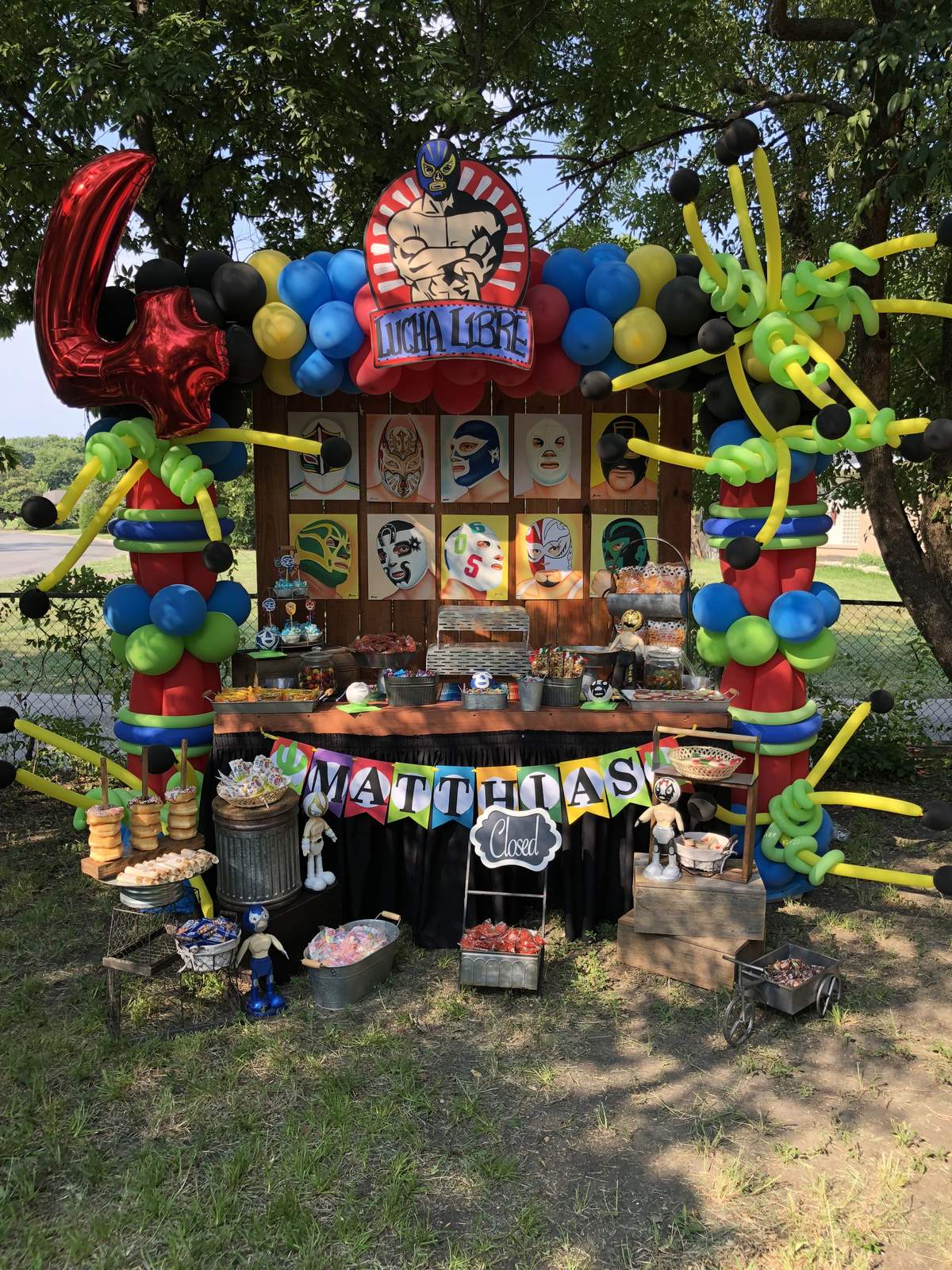 Lucha Libre Birthday Party Ideas | Photo 7 of 22 | Catch My Party