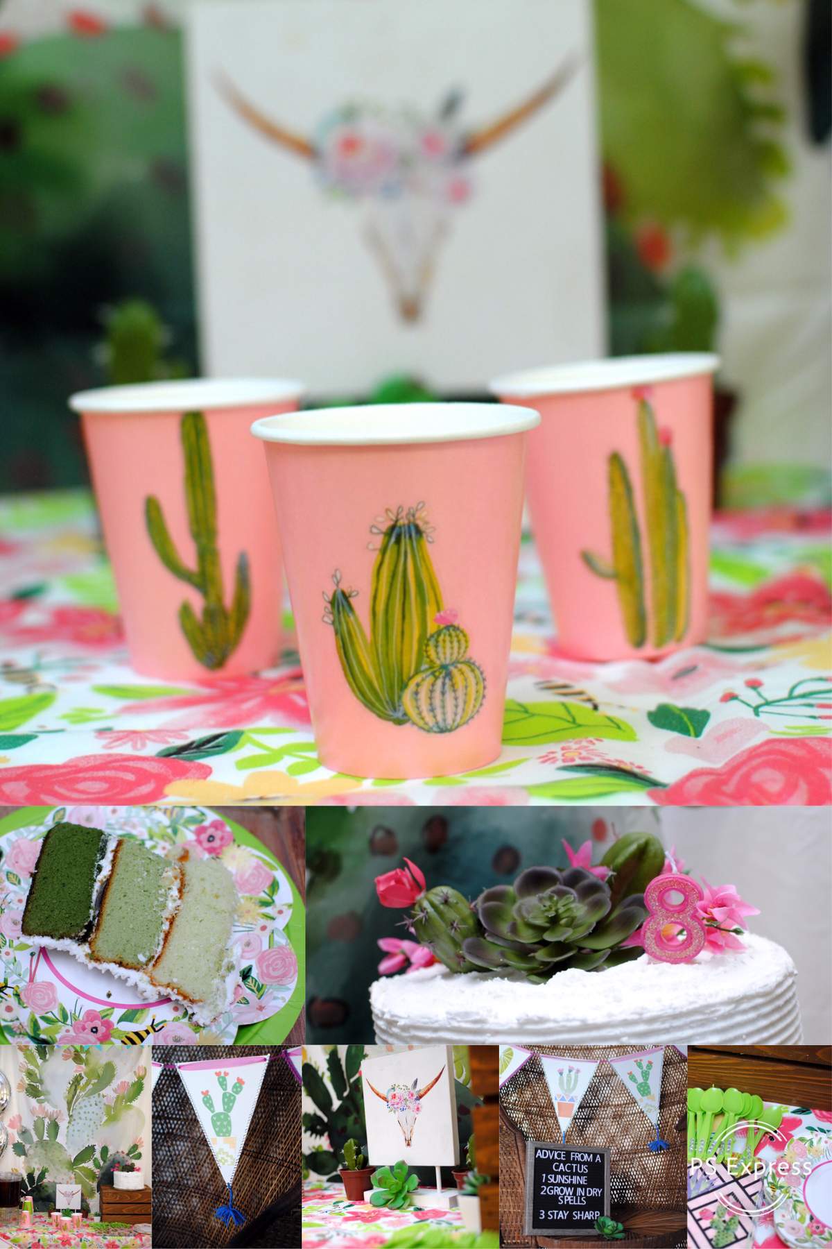 Cactus Birthday Party Ideas | Photo 4 of 16 | Catch My Party
