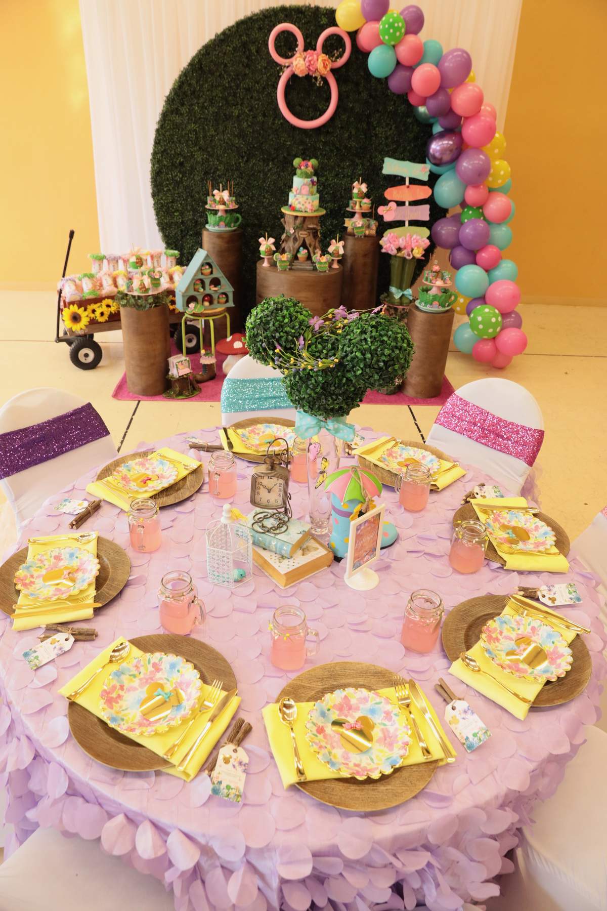 Minnie Mouse Enchanted Garden Birthday Party Ideas | Photo 8 of 11 ...