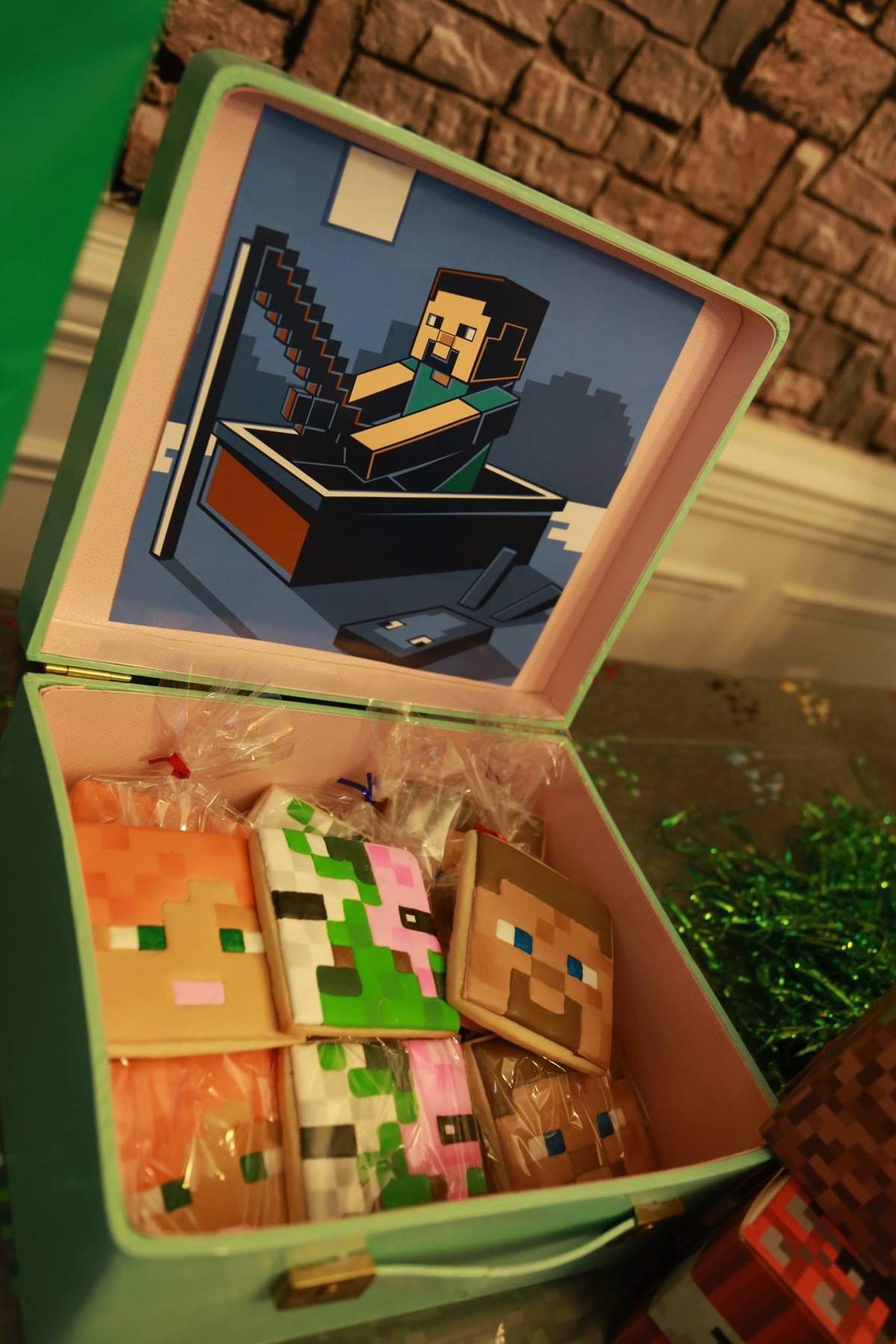 Minecraft theme Birthday Party Ideas | Photo 4 of 44 | Catch My Party