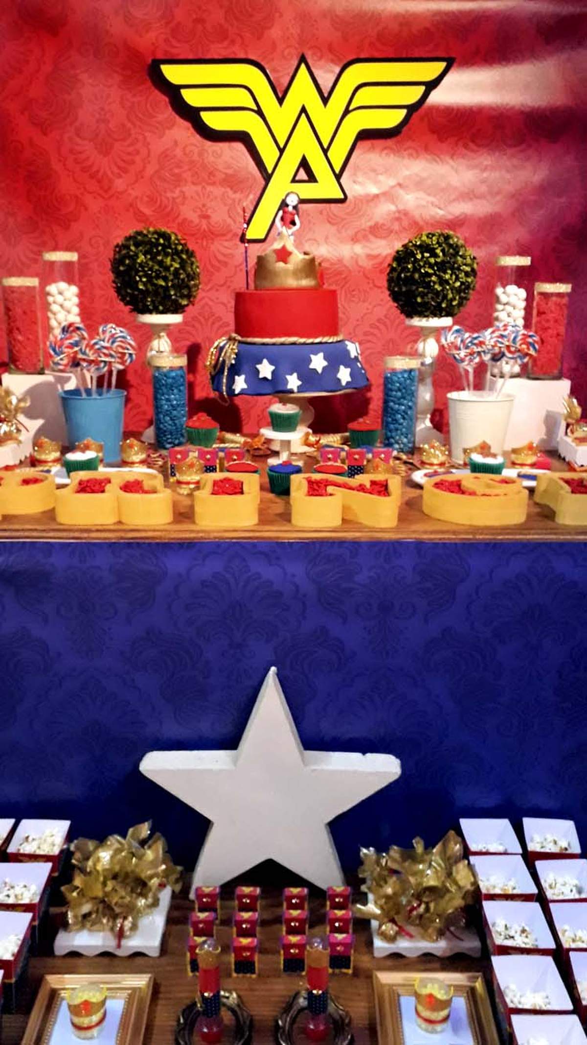 Wonder Woman Birthday Party Ideas | Photo 1 of 24 | Catch My Party
