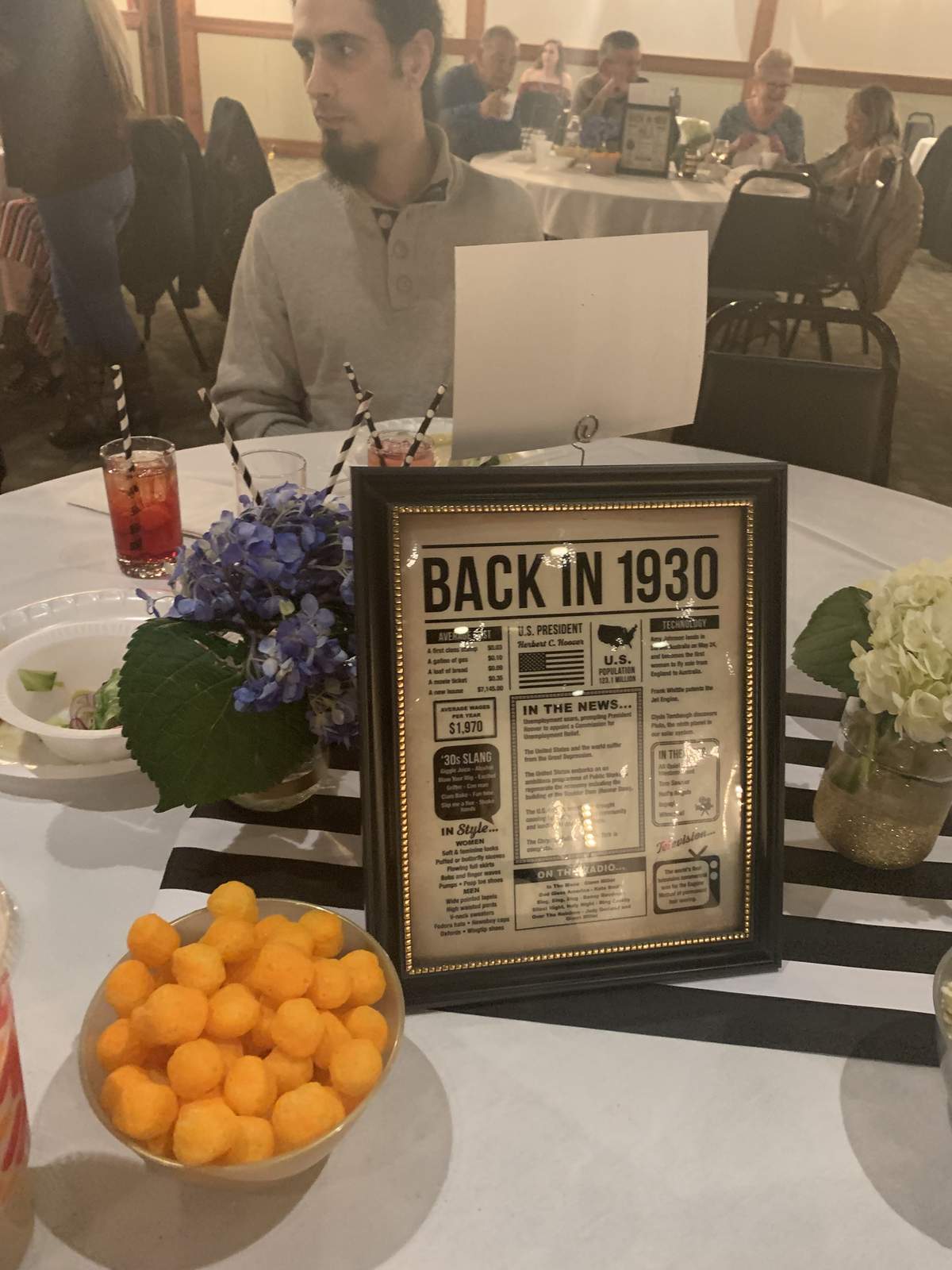 Black and Gold - A Celebration of Decades Birthday Party Ideas | Photo ...