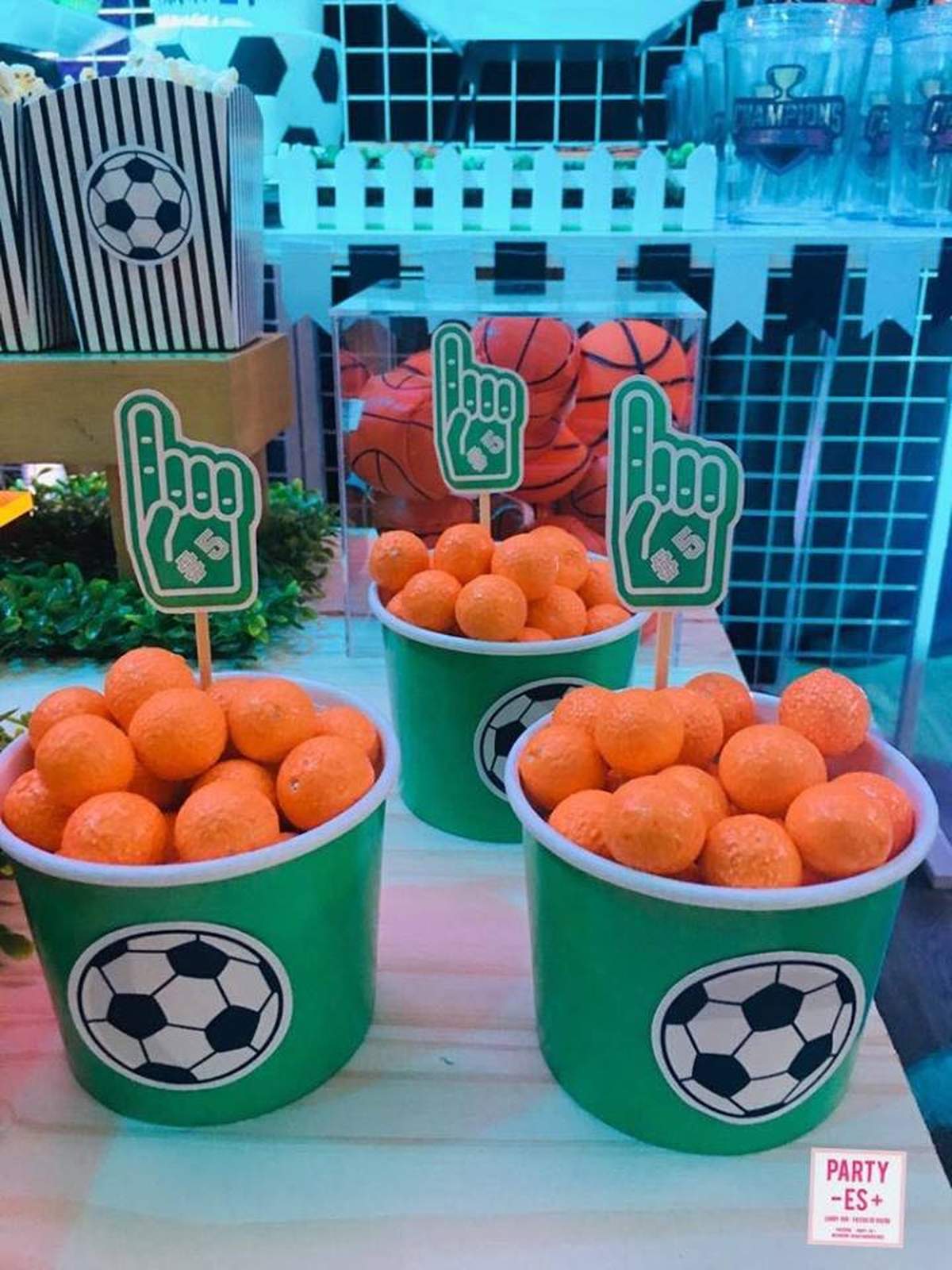 Sport Basketball and Soccer Birthday Party Ideas | Photo 1 of 19 ...