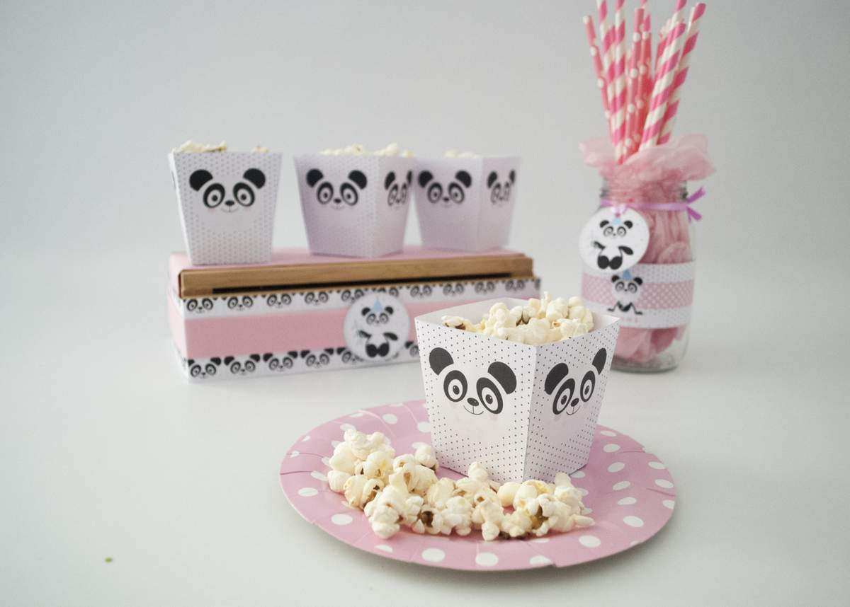 Pink Panda Printable Party Set Birthday Party Ideas | Photo 1 of 25 ...