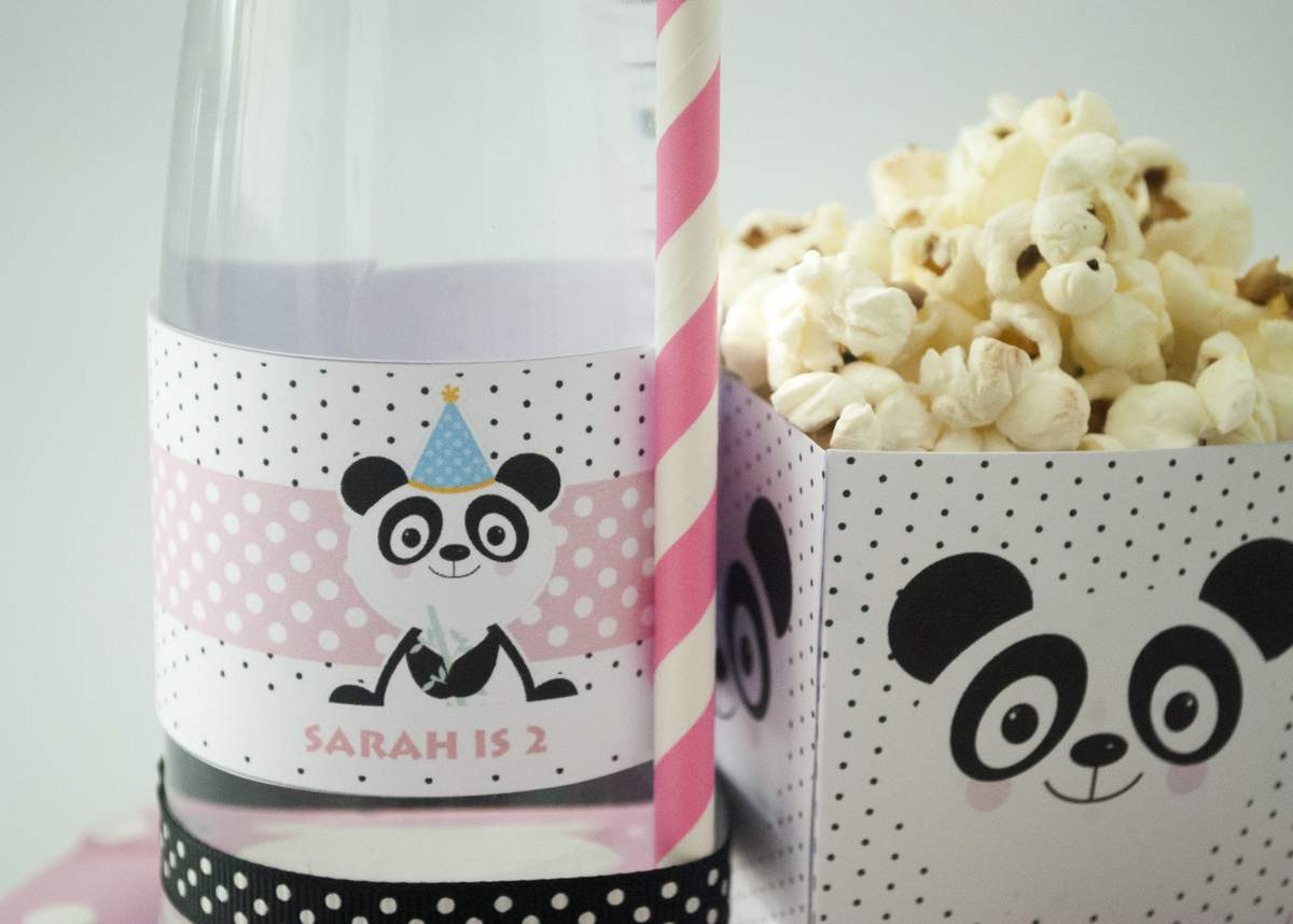 Pink Panda Printable Party Set Birthday Party Ideas | Photo 1 of 25 ...