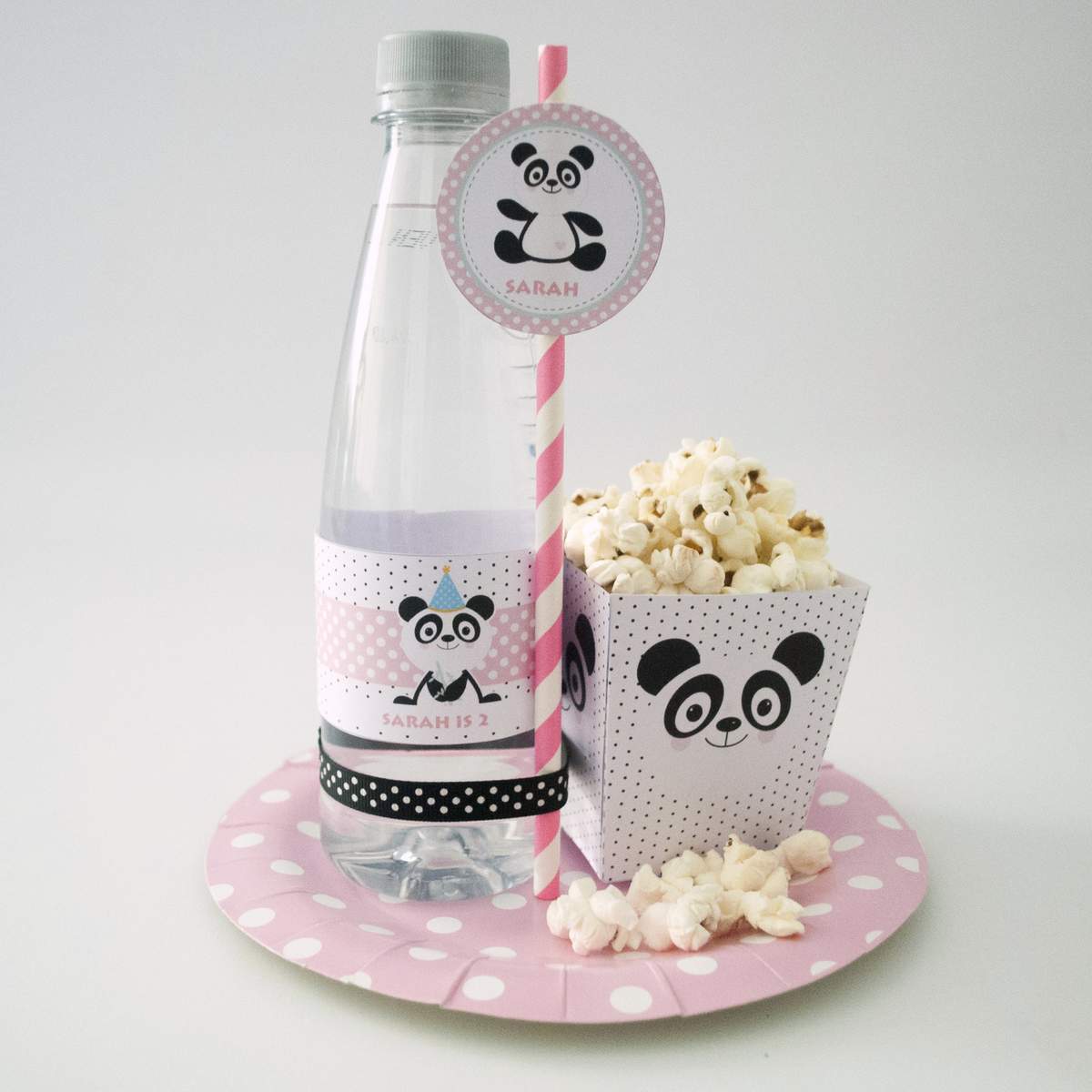 Pink Panda Printable Party Set Birthday Party Ideas | Photo 1 of 25 ...