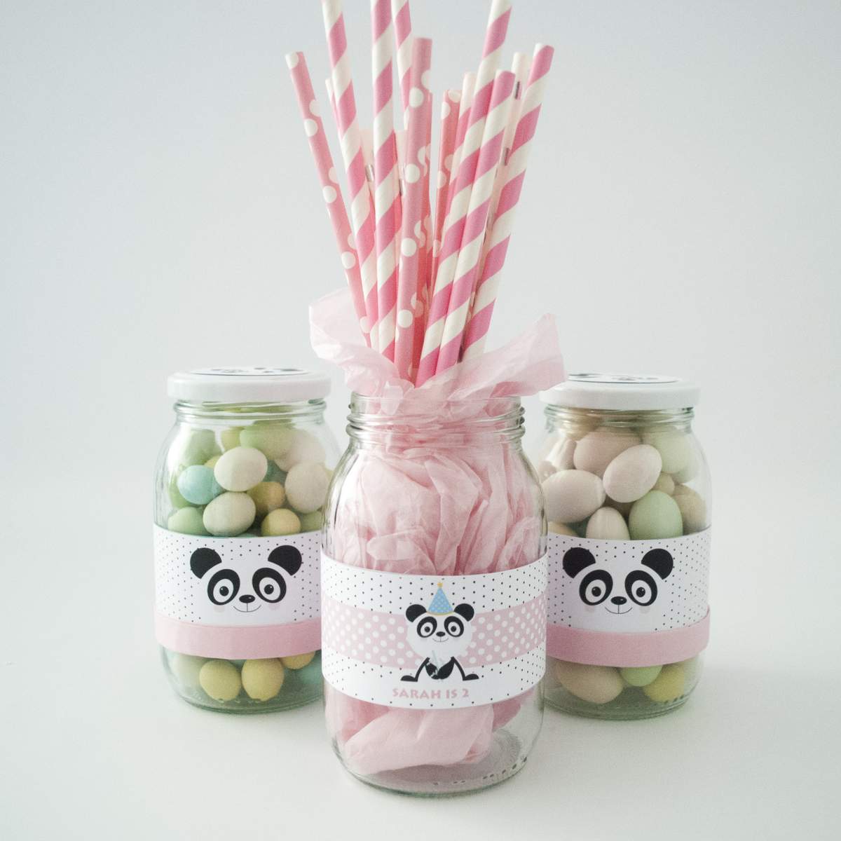 Pink Panda Printable Party Set Birthday Party Ideas | Photo 1 of 25 ...