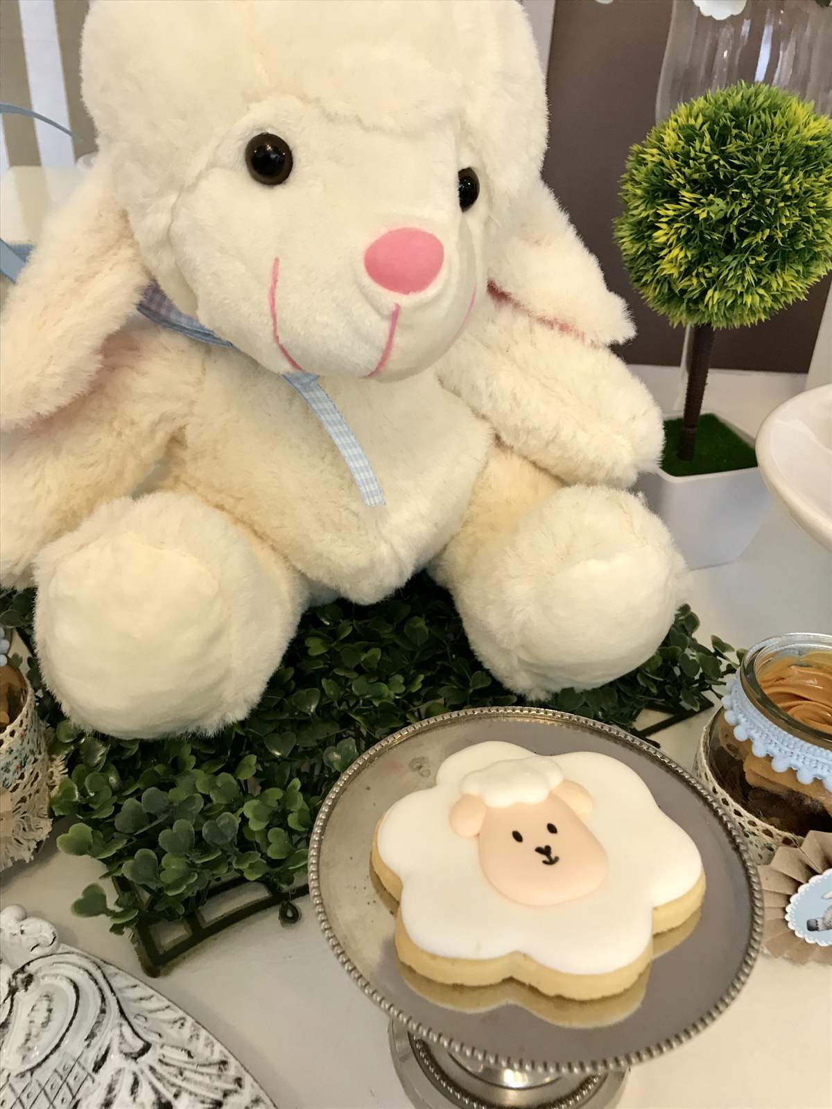 Little Lamb Birthday Party Ideas | Photo 12 of 15 | Catch My Party