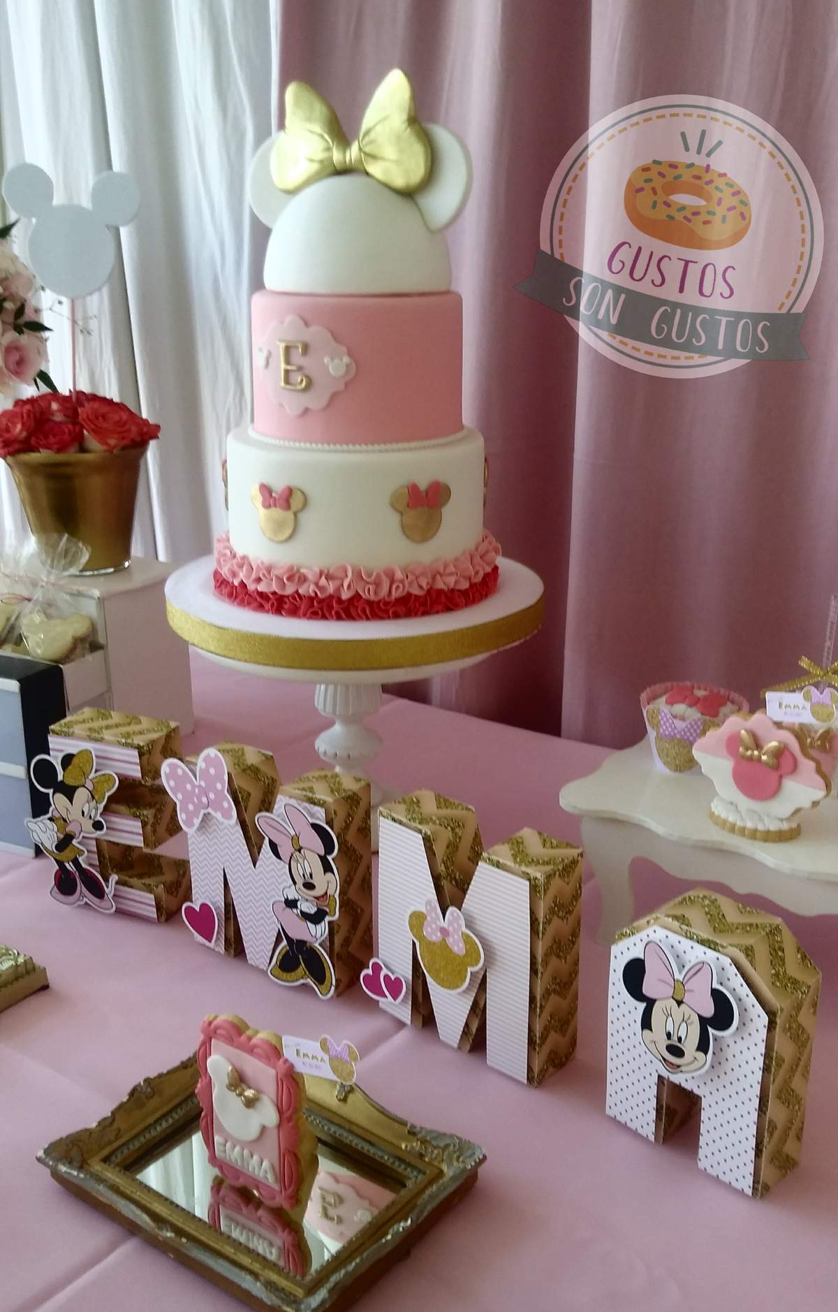 Minnie Gold Birthday Party Ideas | Photo 17 of 25 | Catch My Party