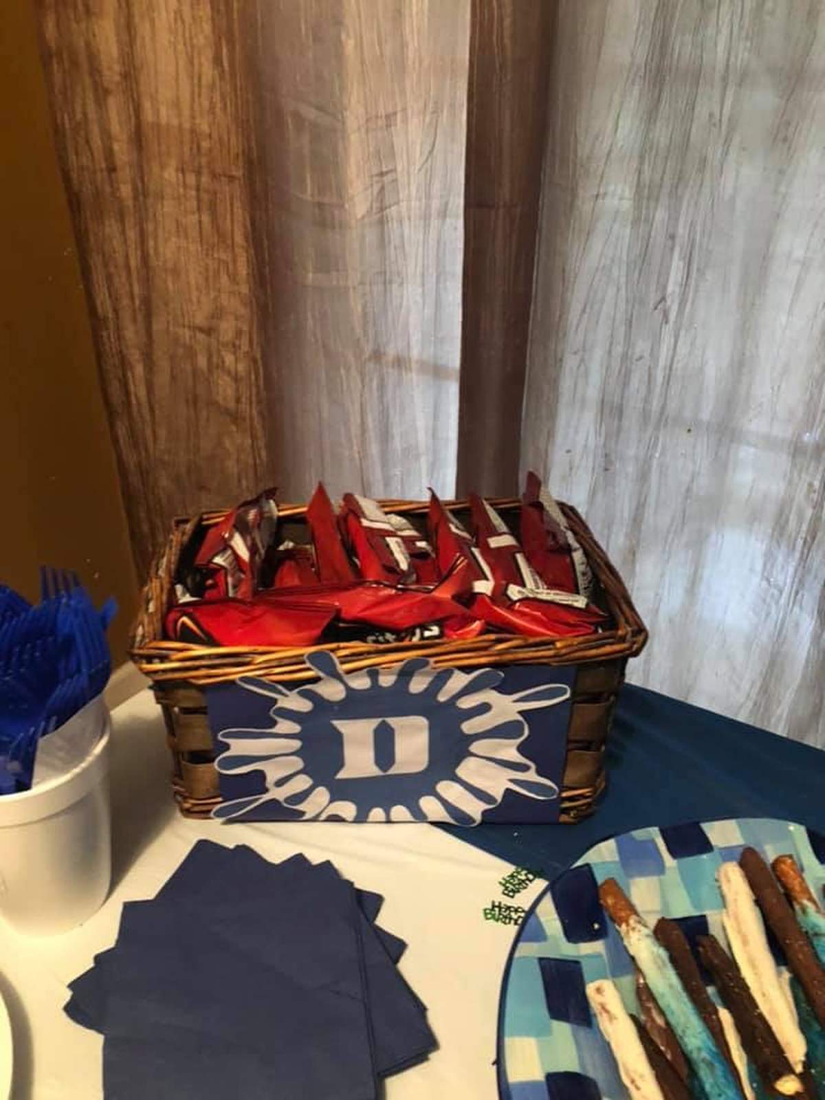 Duke Blue Devils Basketball Birthday Party Ideas | Photo 6 of 12 ...