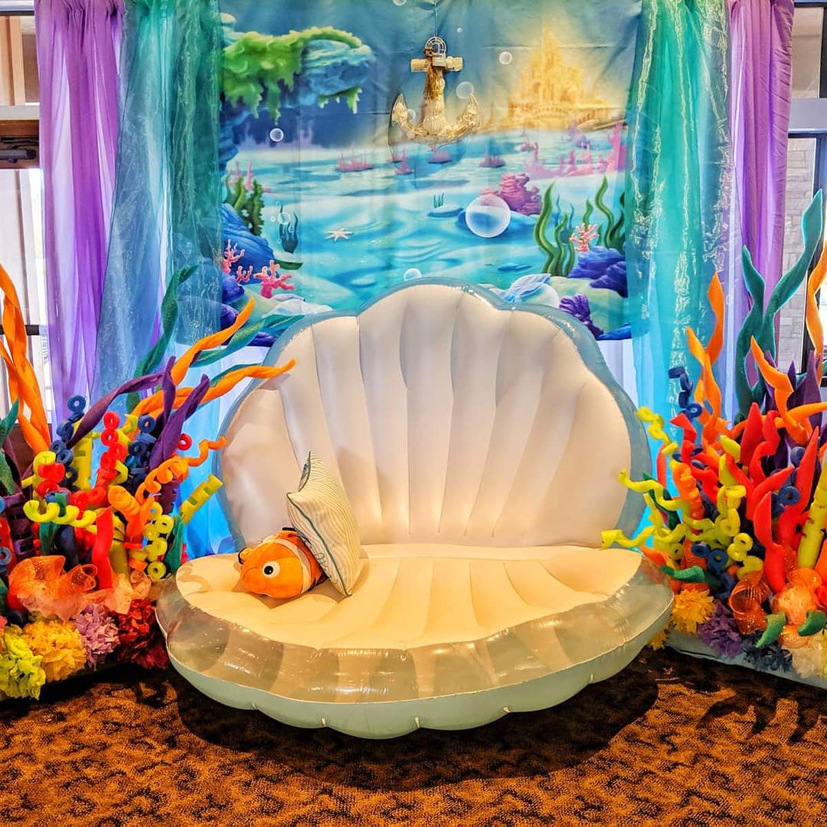 Mermaid, Under-the-Sea Birthday Party Ideas | Photo 4 of 19 | Catch My ...