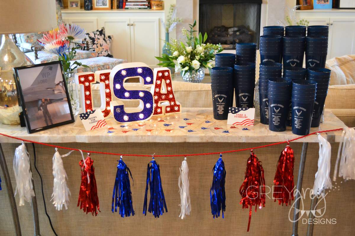 Patriotic Air Force Retirement Party Party Ideas | Photo 1 of 58 ...
