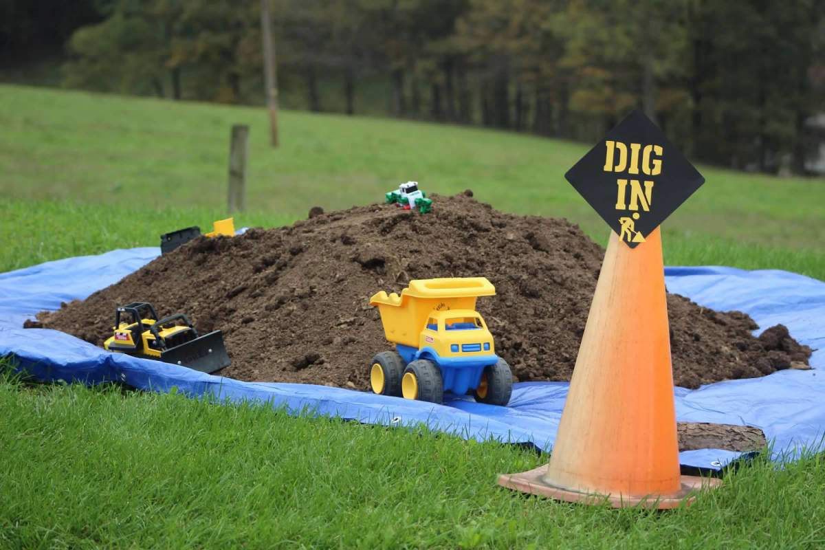 Construction Diggers and John Deere Tractors Birthday Party Ideas ...
