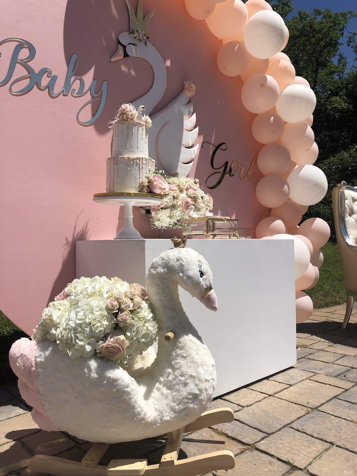 Swan Baby Shower Party Ideas | Photo 13 of 17 | Catch My Party