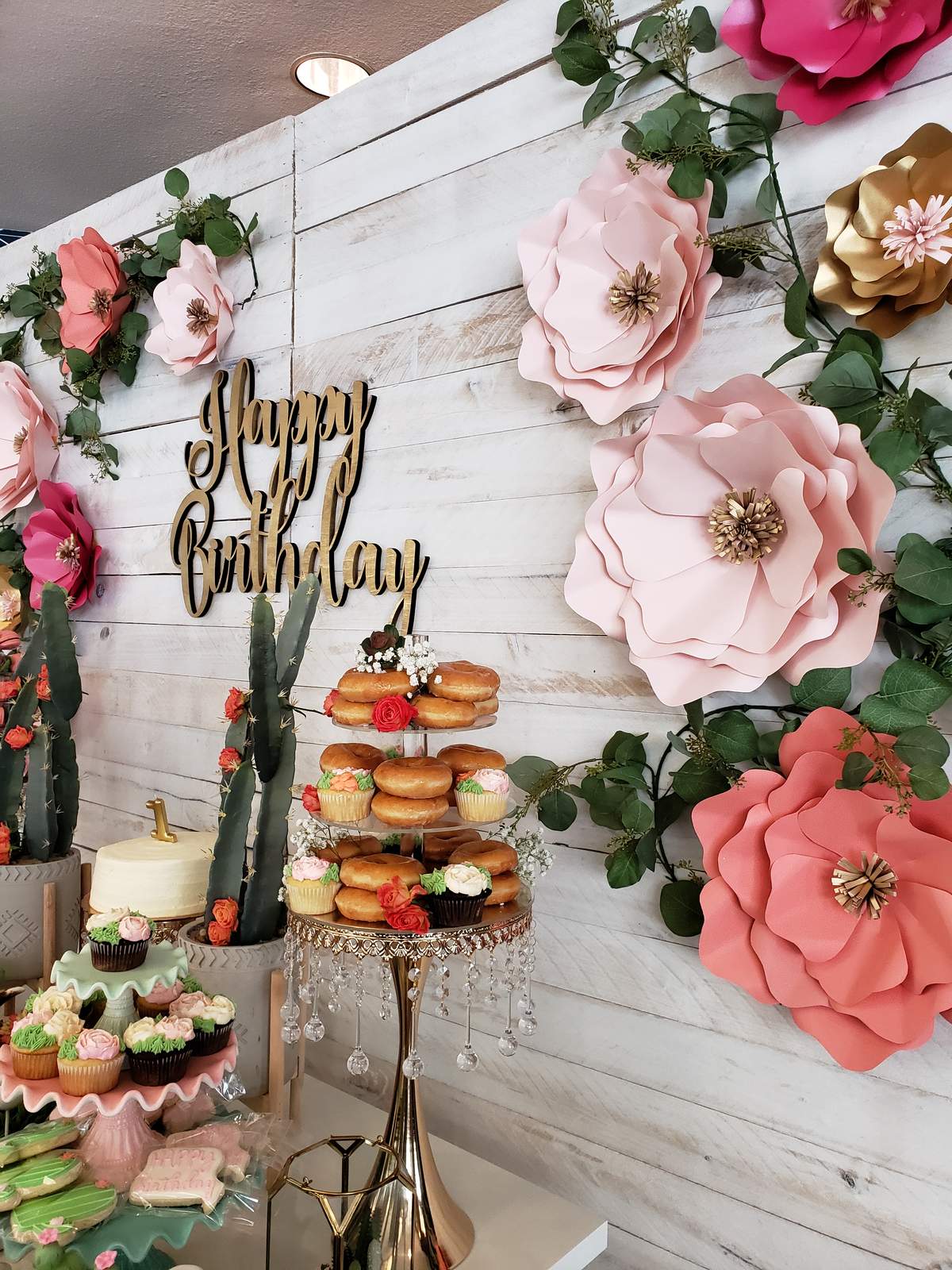 Cactus theme Birthday Party Ideas | Photo 15 of 31 | Catch My Party