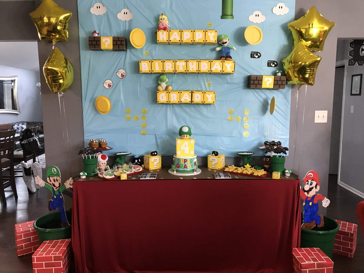 Super Mario Bros / Birthday "Super Grady’s 4th Birthday " | Catch My Party