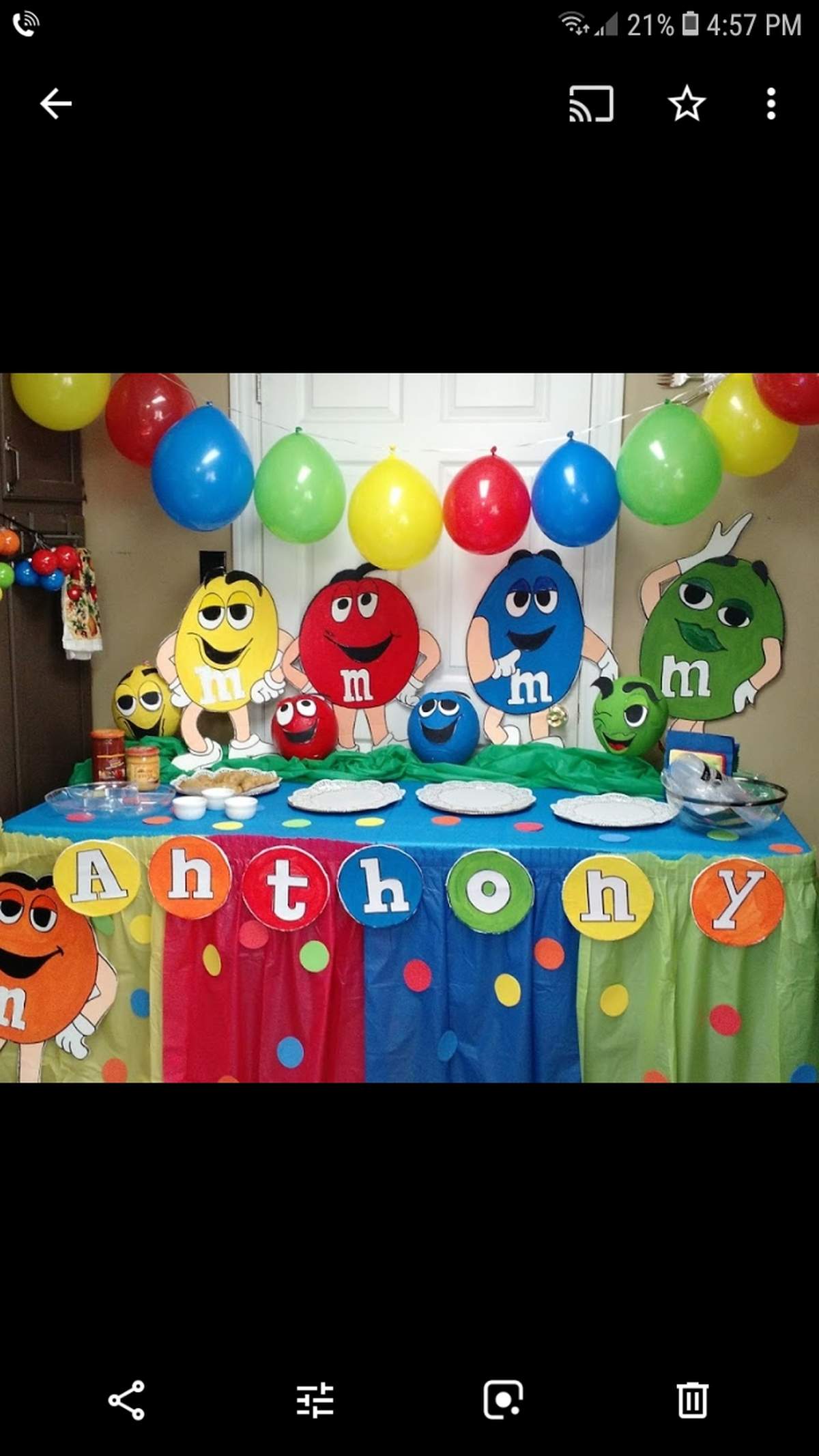 M & M / Birthday "Tony's m& m party" | Catch My Party