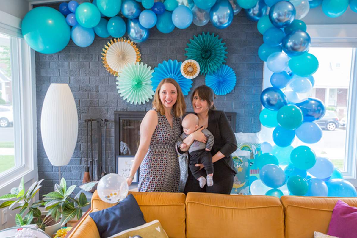 Blue Balloons Baby Shower Party Ideas | Photo 2 of 7 | Catch My Party