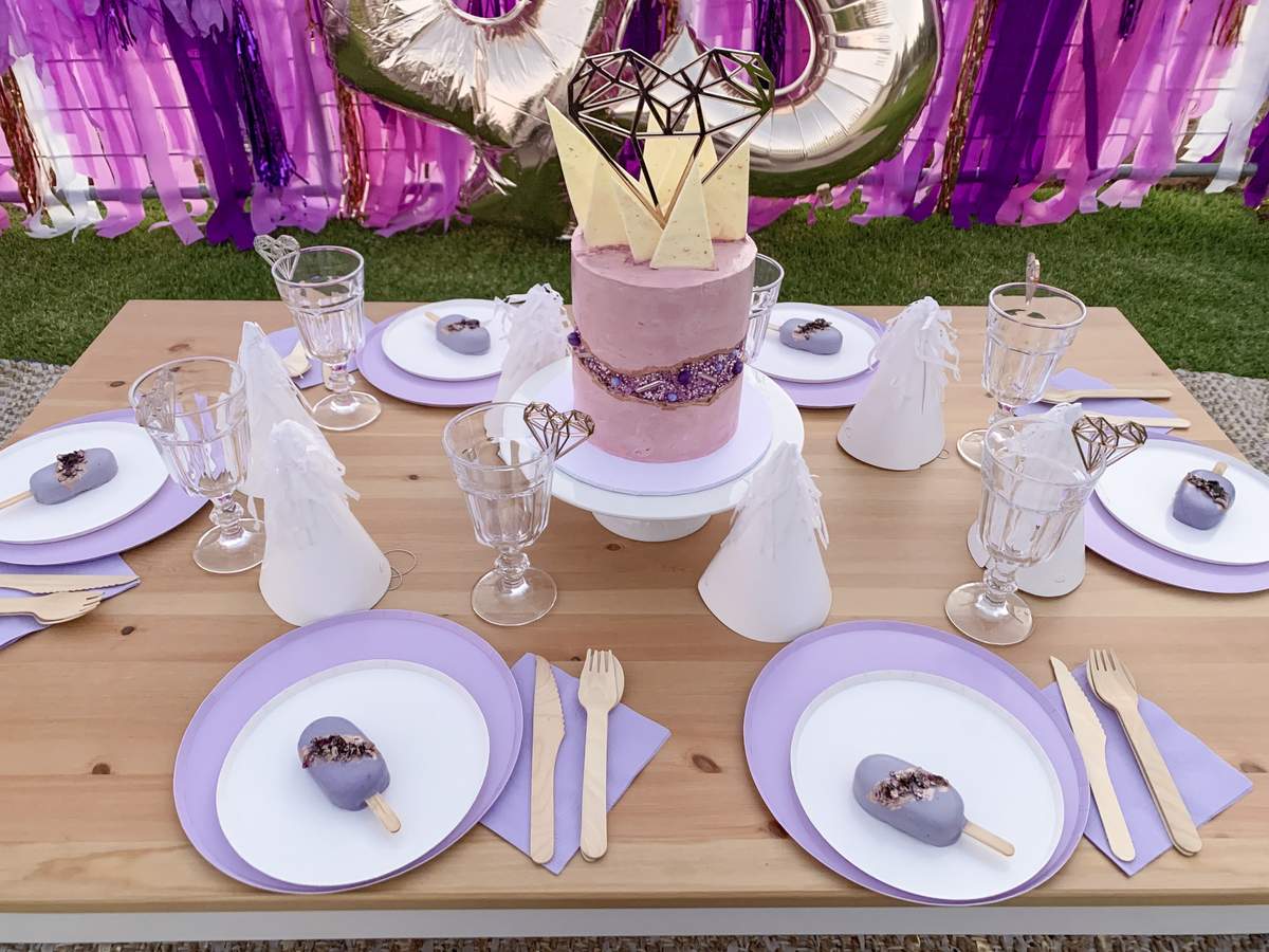 Purple Gem Party Birthday Party Ideas | Photo 1 of 23 | Catch My Party