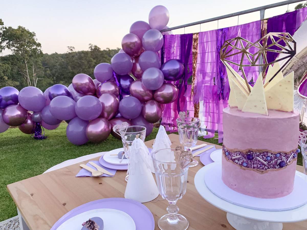 Purple Gem Party Birthday Party Ideas | Photo 1 of 23 | Catch My Party