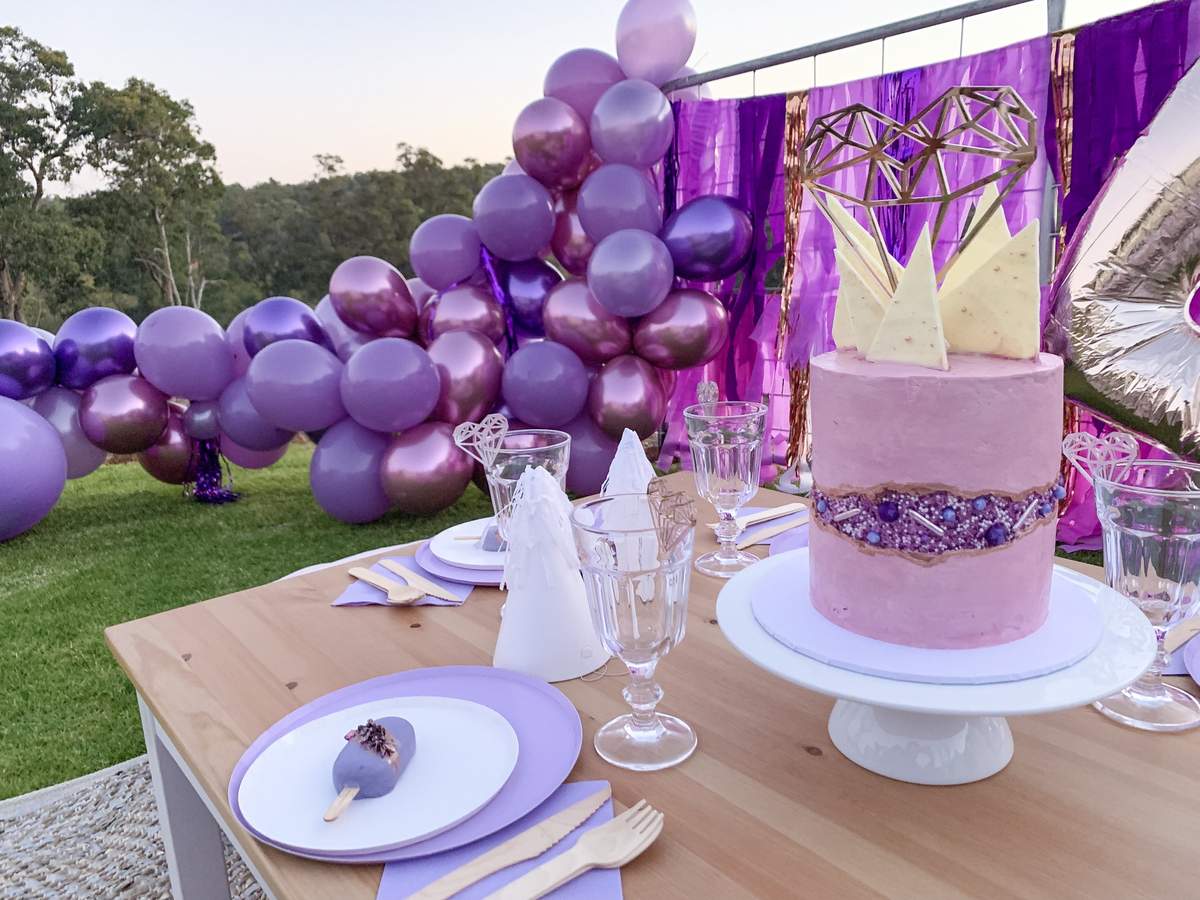 Purple Gem Party Birthday Party Ideas | Photo 1 of 23 | Catch My Party