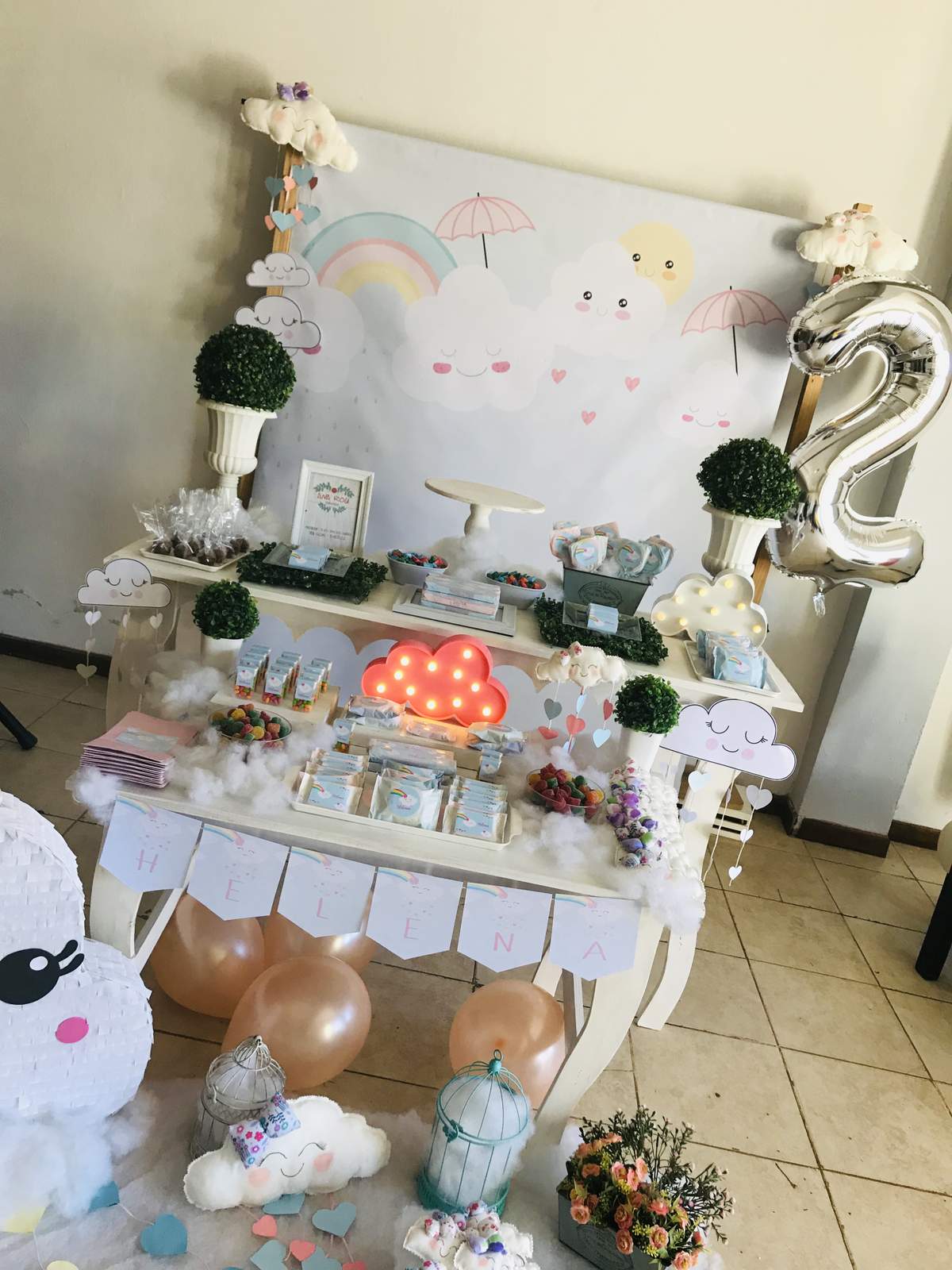 Rain / Umbrellas Birthday Party Ideas | Photo 22 of 24 | Catch My Party