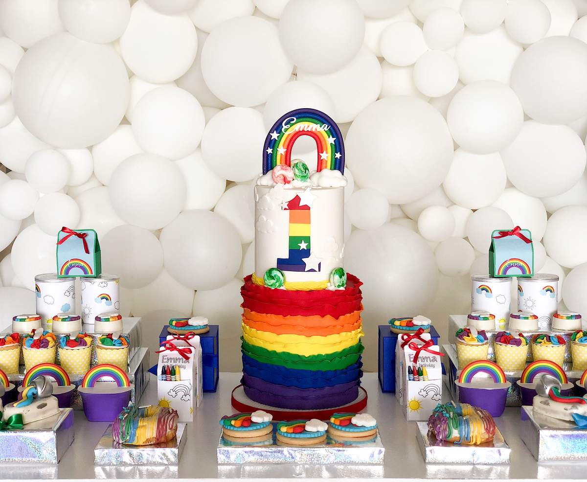 Original Rainbow Birthday Party Ideas | Photo 5 of 11 | Catch My Party