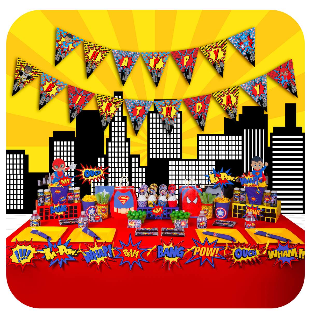 Superhero Birthday Party Ideas | Photo 1 of 68 | Catch My Party