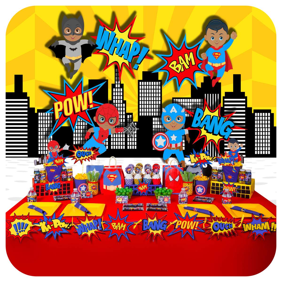 Superhero Birthday Party Ideas | Photo 1 of 68 | Catch My Party
