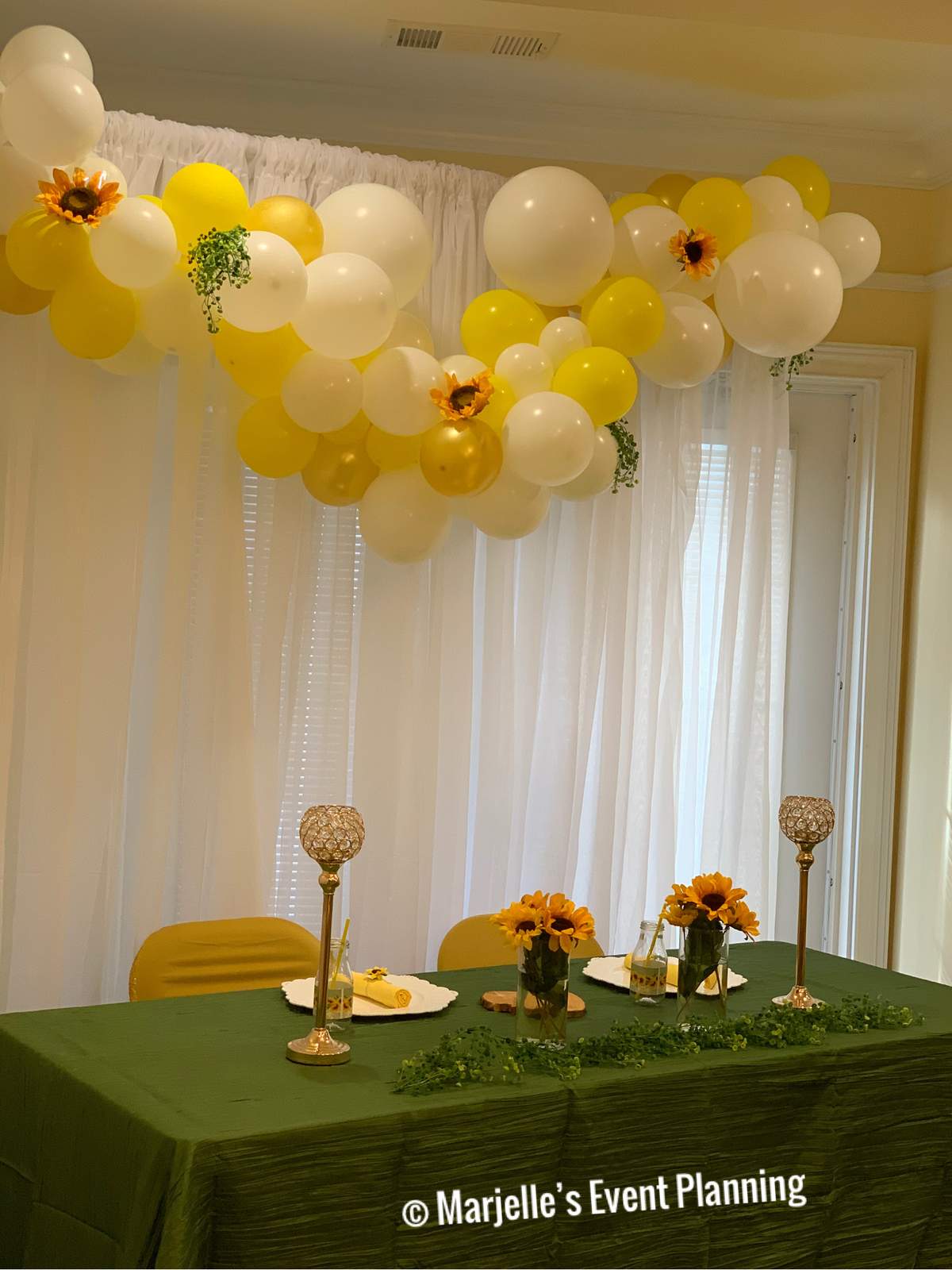 Sunflower Baby Shower Party Ideas | Photo 5 of 16 | Catch My Party