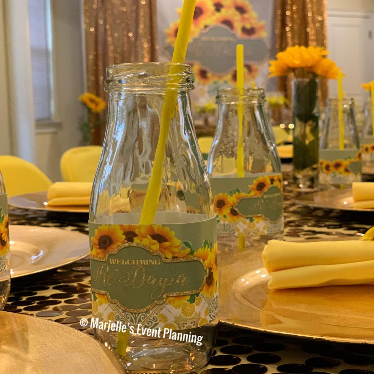 Sunflower Baby Shower Party Ideas | Photo 5 of 16 | Catch My Party