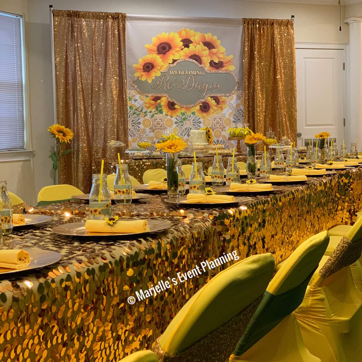 Sunflower Baby Shower Party Ideas | Photo 8 of 16 | Catch My Party