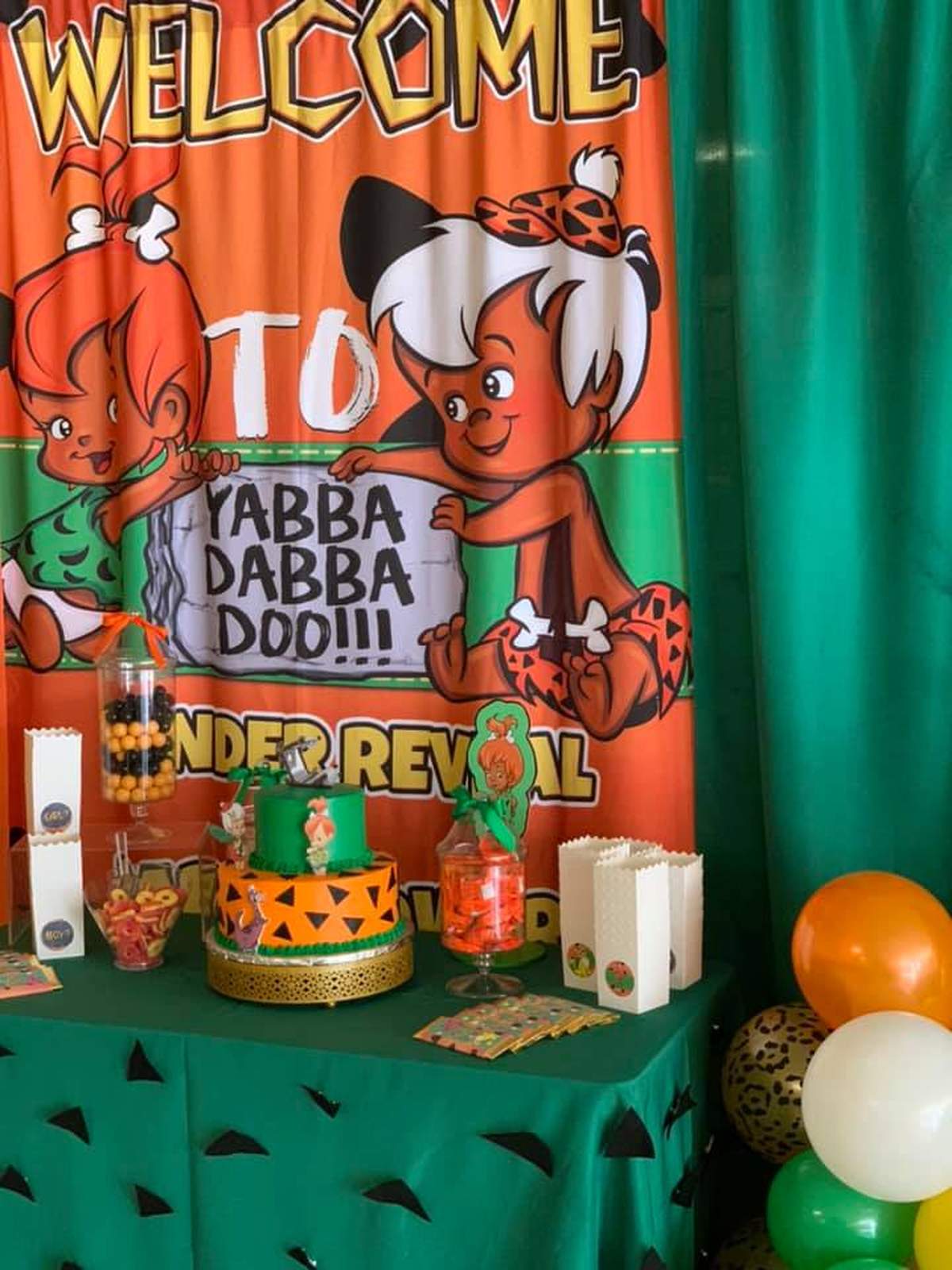 Bam Bam & Pebbles Baby Shower Party Ideas | Photo 2 of 17 | Catch My Party