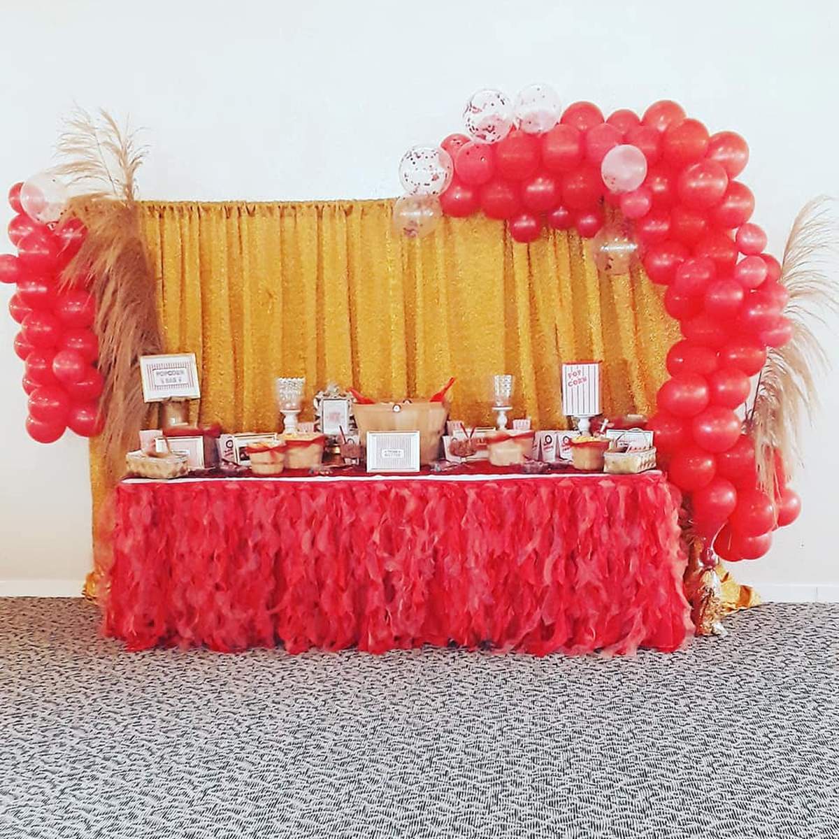 Ruby Red 40th Anniversary Wedding Party Ideas | Photo 6 of 29 | Catch ...