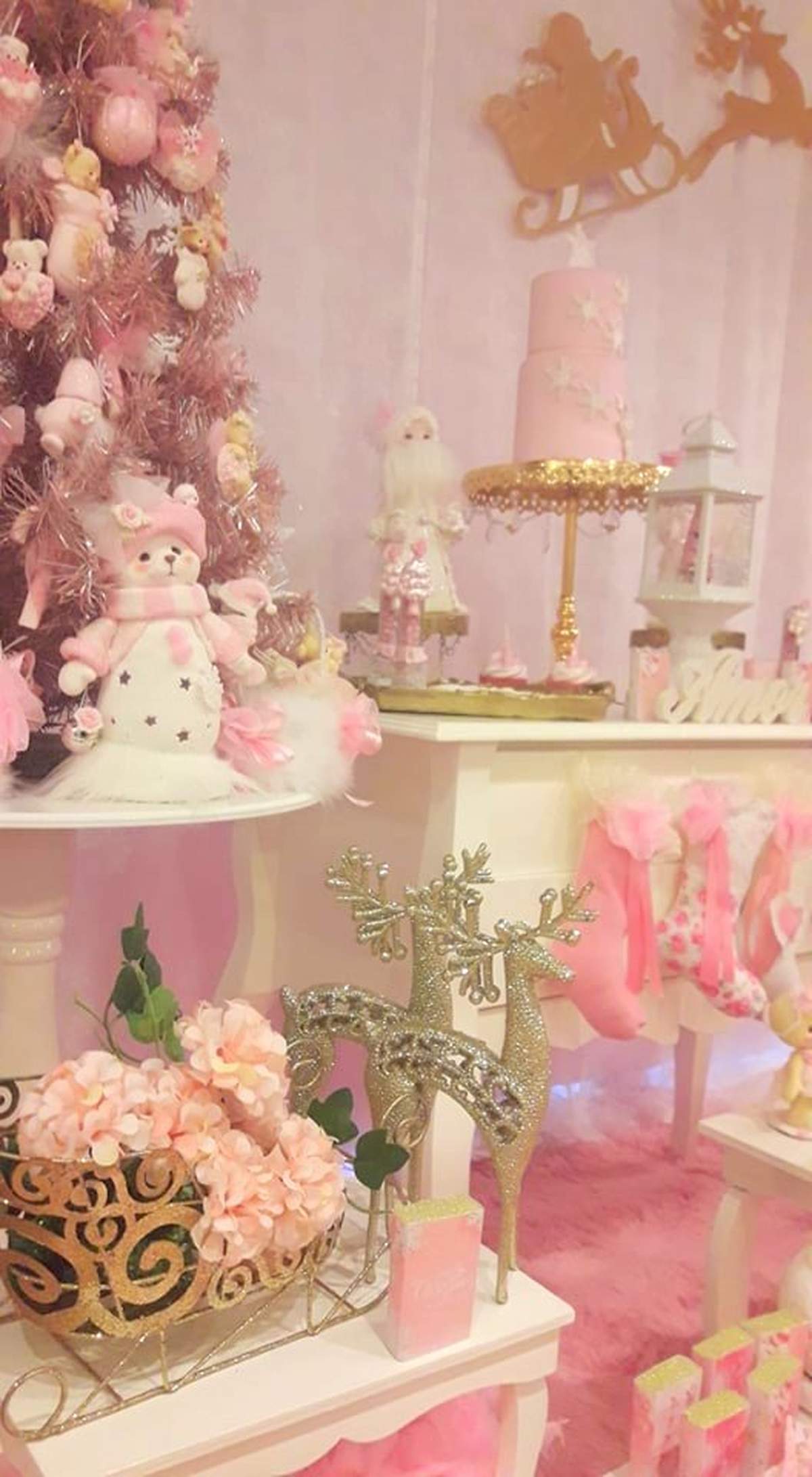 Pink Christmas Christmas/Holiday Party Ideas | Photo 9 of 37 | Catch My ...
