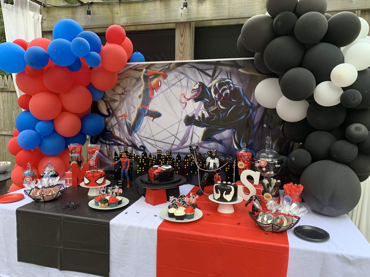 Spiderman/ Venom Birthday Party Ideas | Photo 3 of 32 | Catch My Party