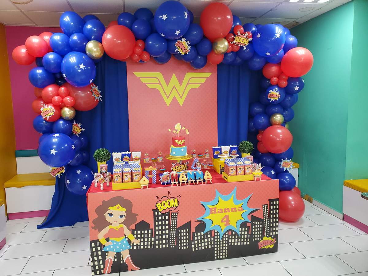 Wonder Woman Birthday Party Ideas | Photo 5 of 5 | Catch My Party