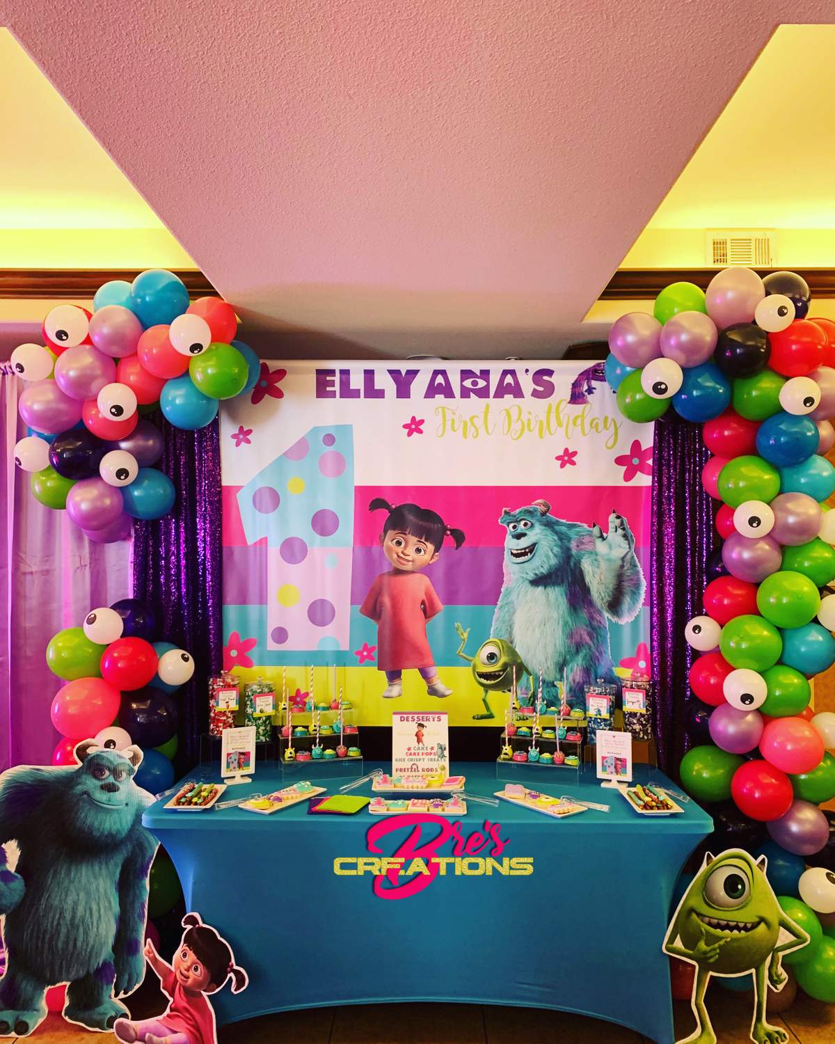 Monsters Inc Inspired Birthday Party Ideas | Photo 1 of 28 | Catch My Party