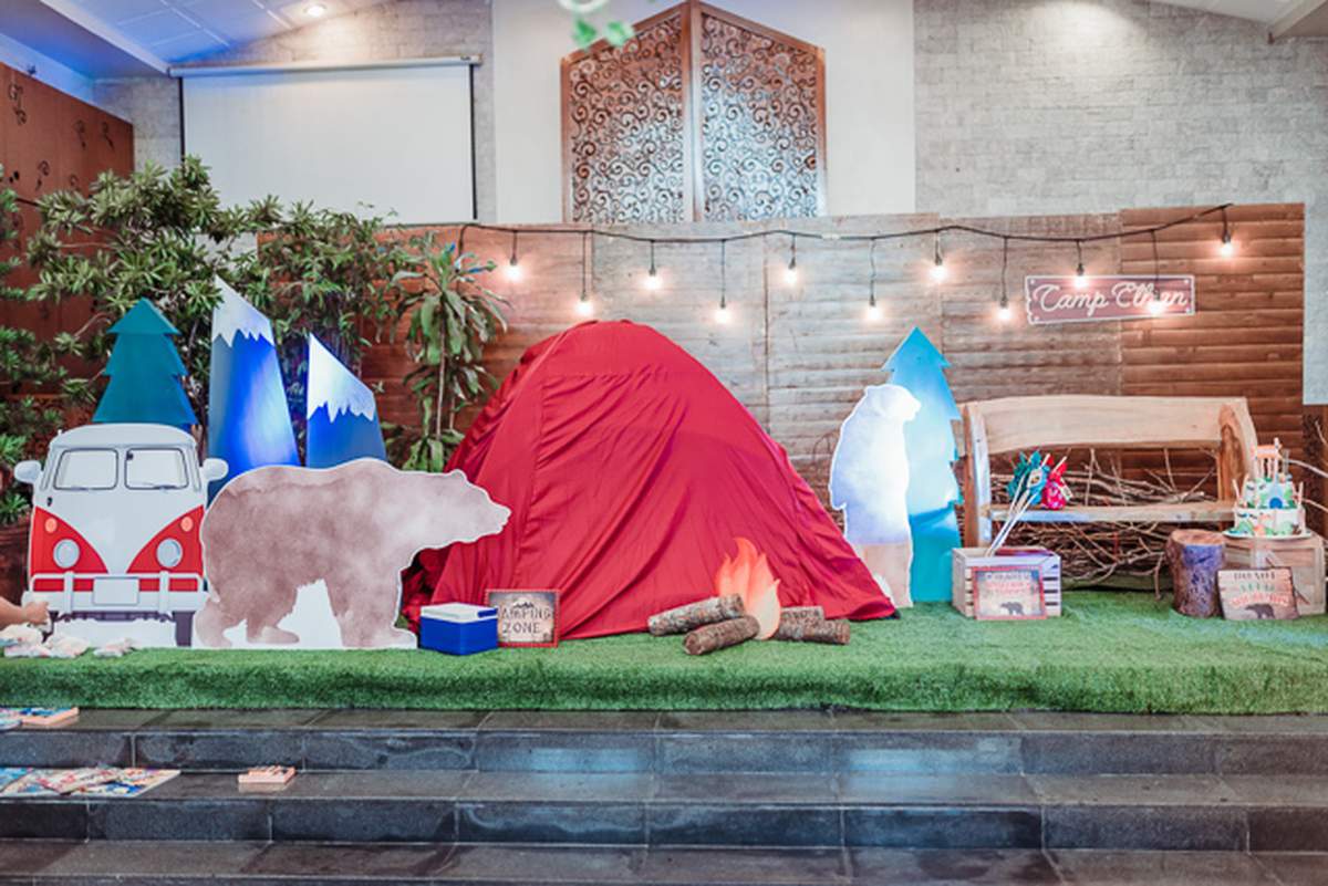Camping Birthday Party Ideas | Photo 1 of 60 | Catch My Party